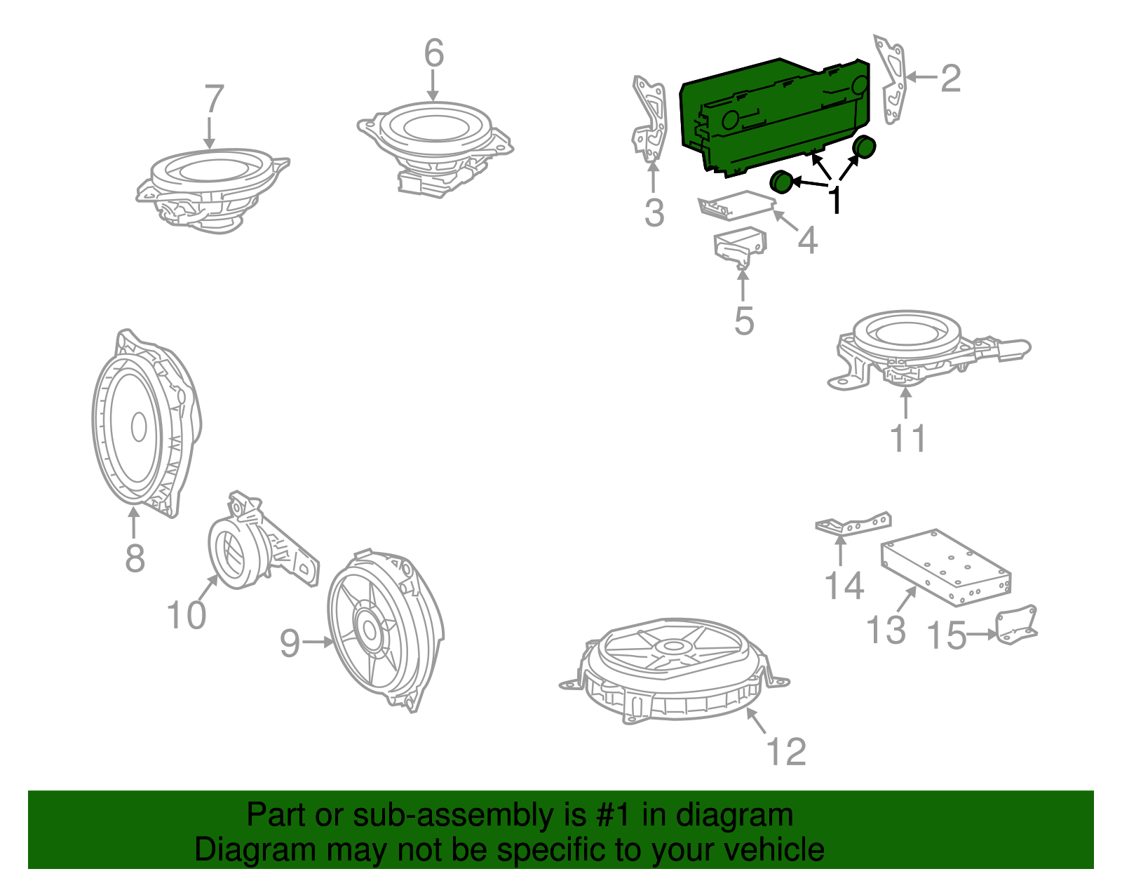 86130-30F70 - Lexus Am/fm Cd 2016-2017 Lexus | Performance Auto Parts