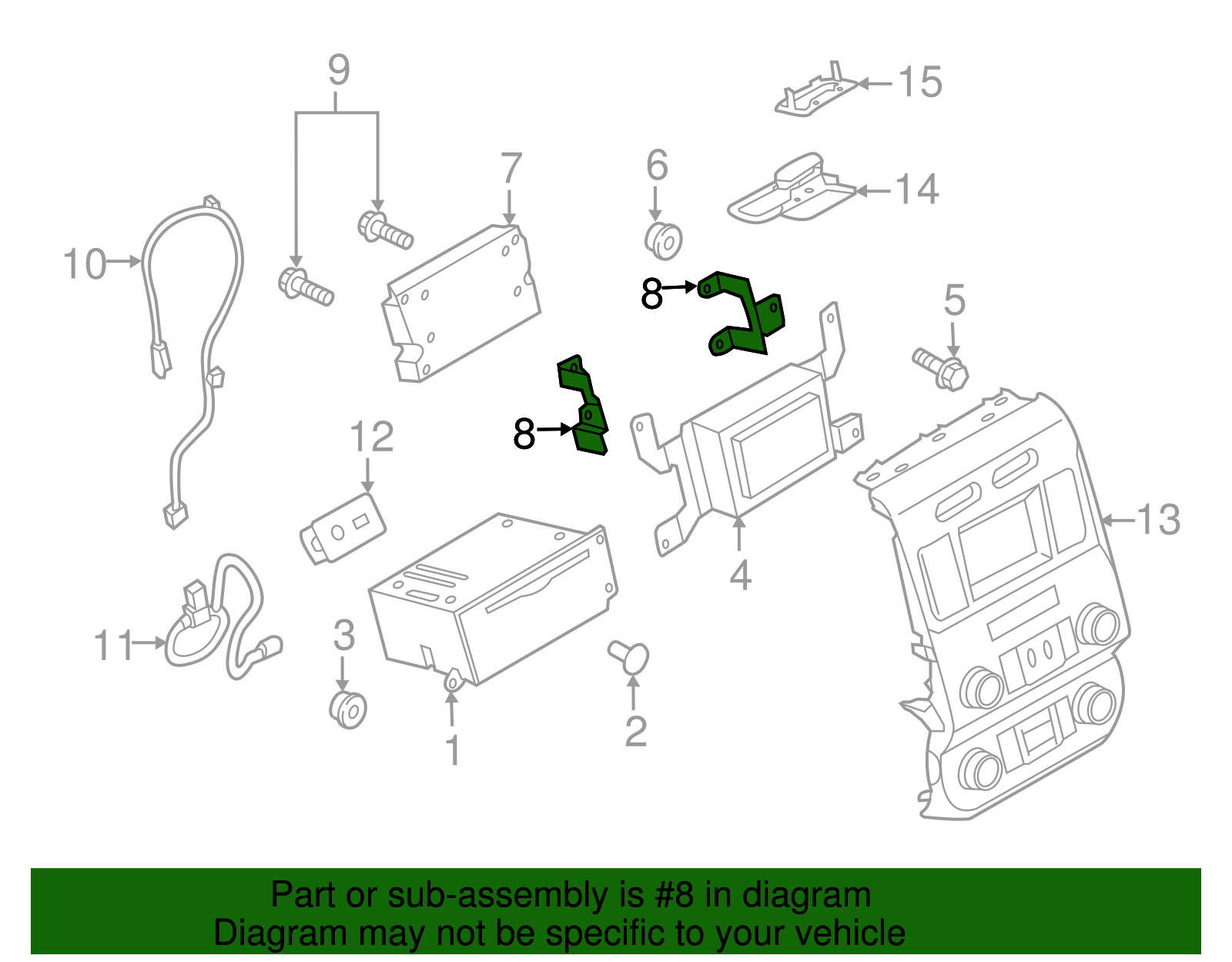 2015-2022 Ford Module Bracket FL3Z-14A301-D | Ford OEM Parts Outlet