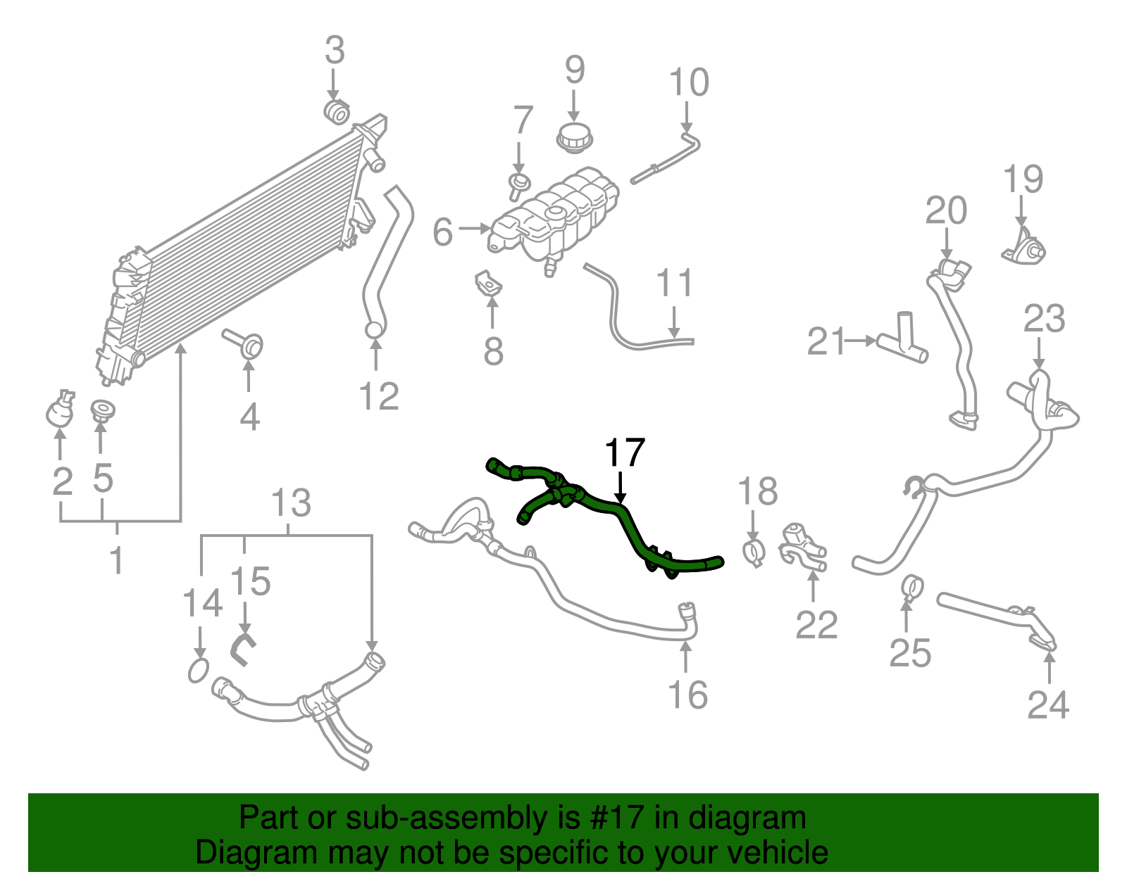 2018-2021 Ford Outlet Hose JL1Z-18472-C | OEM Parts Online