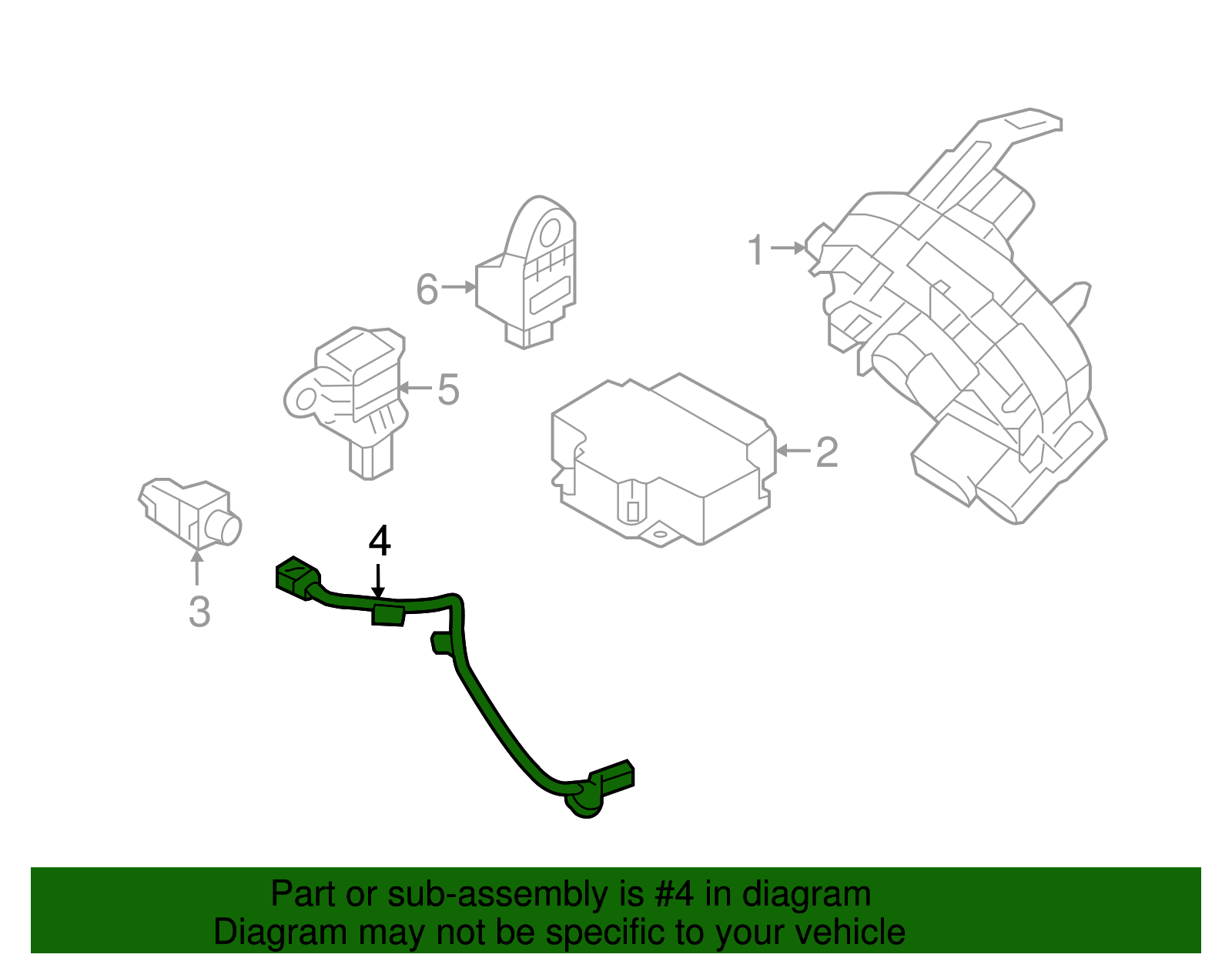 91711-C2100 - High-Quality Air Bag Wiring Harness for 2015-2017 Hyundai ...