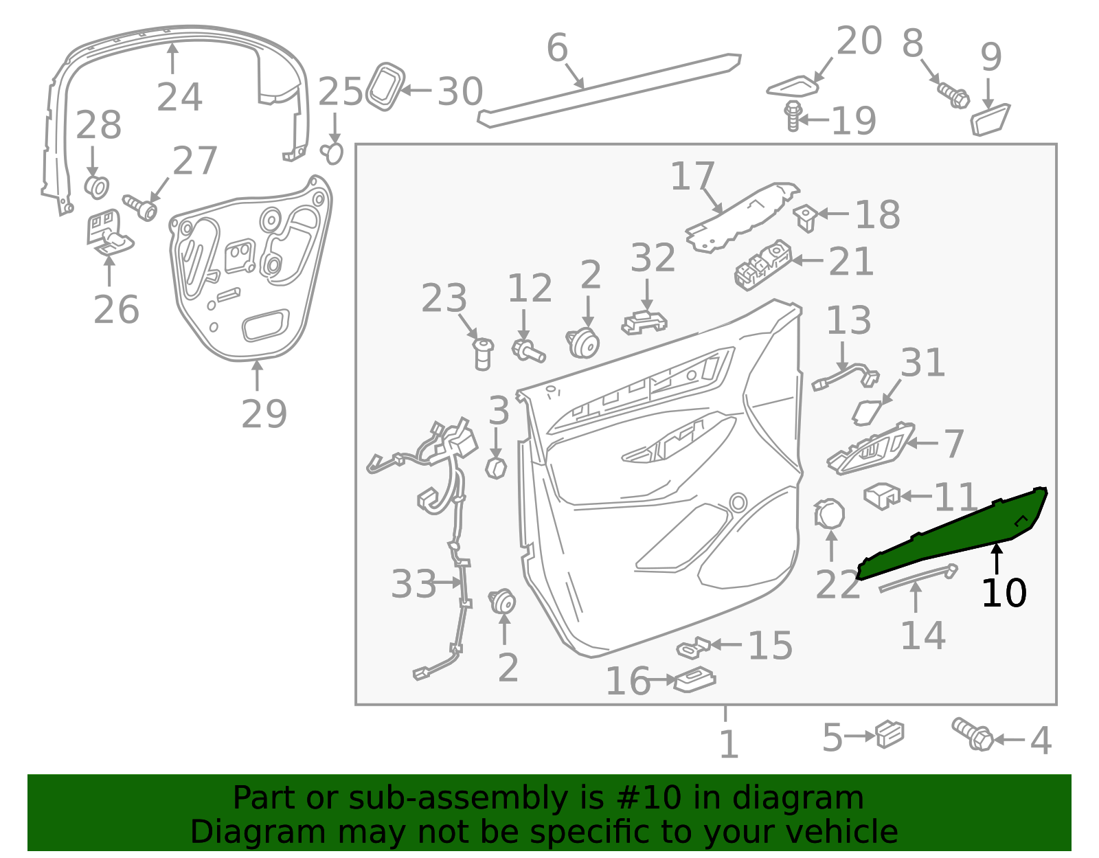 2022-2024 Buick Enclave Trim Panel 84700206 | QuirkParts