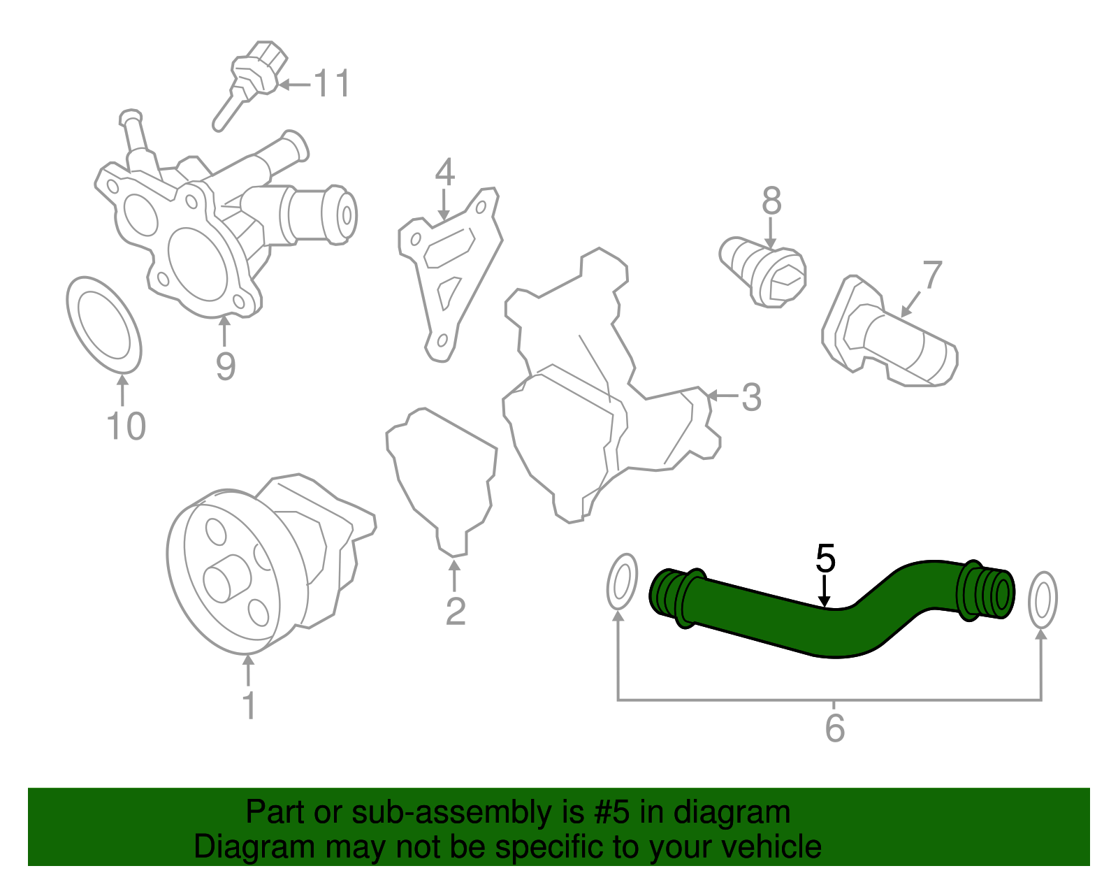 2015-2016 Nissan Rogue Water Inlet Pipe 13048-3TS0A | Scott Evans ...