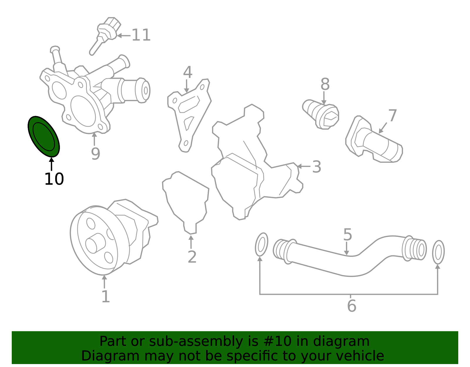 2013-2020 Nissan Water Outlet O-Ring 21049-3TA0A | Burien Nissan Parts