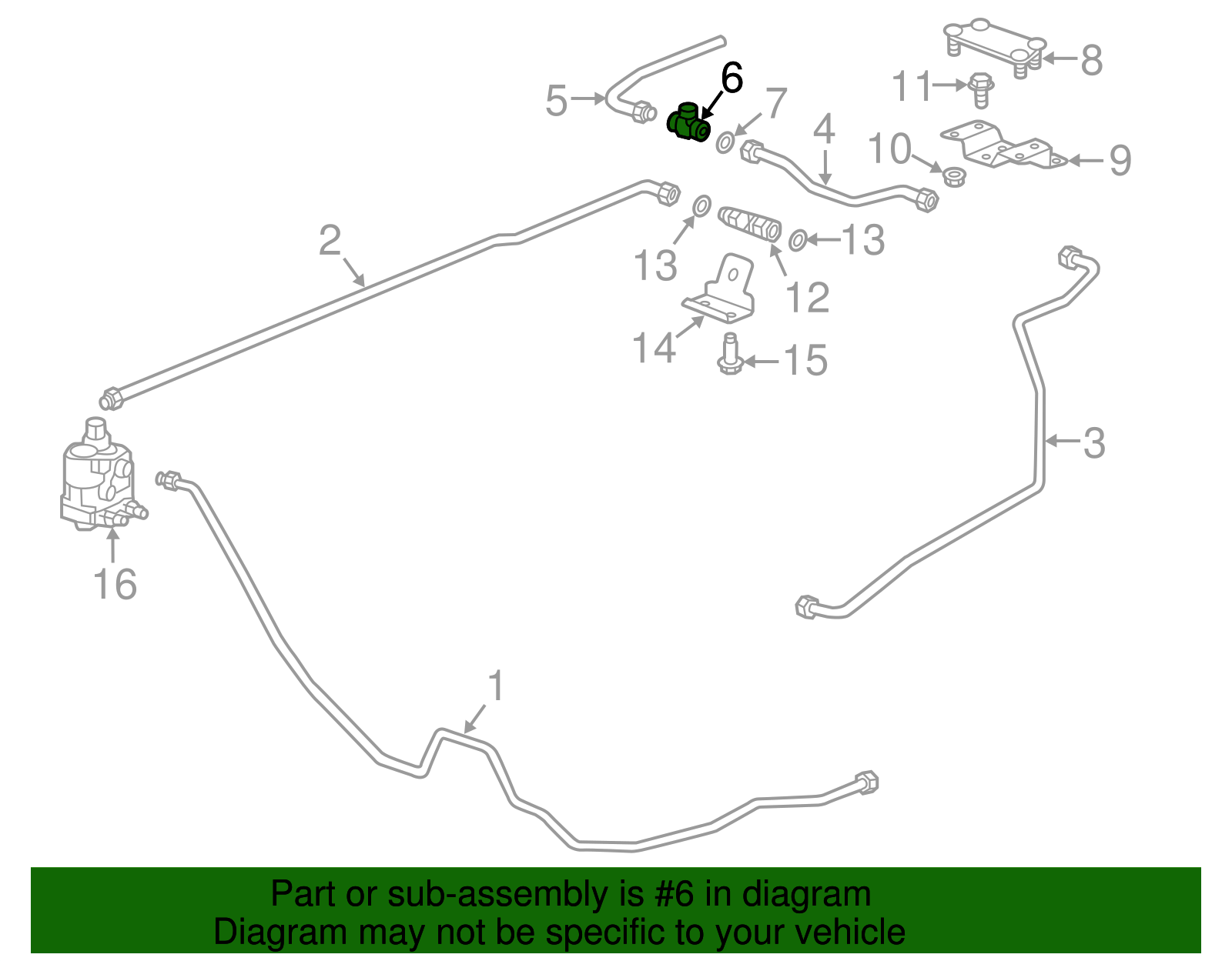 2015-2016 Chevrolet Impala Fuel Tank Vent Fitting 23271772 | Shop ...