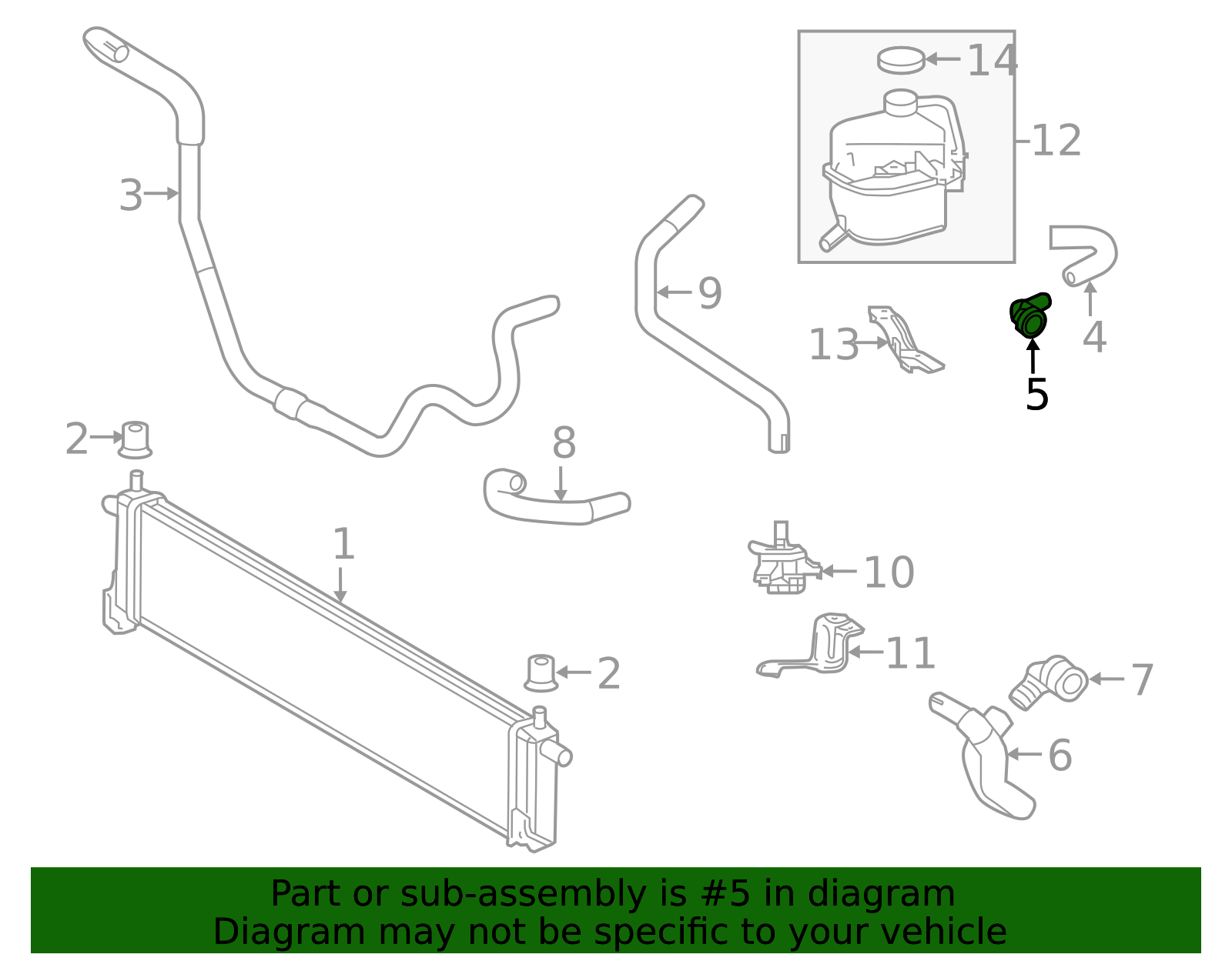Drive Motor Inverter Radiator Hose Adapter G922K-33020 | Toyota Parts ...