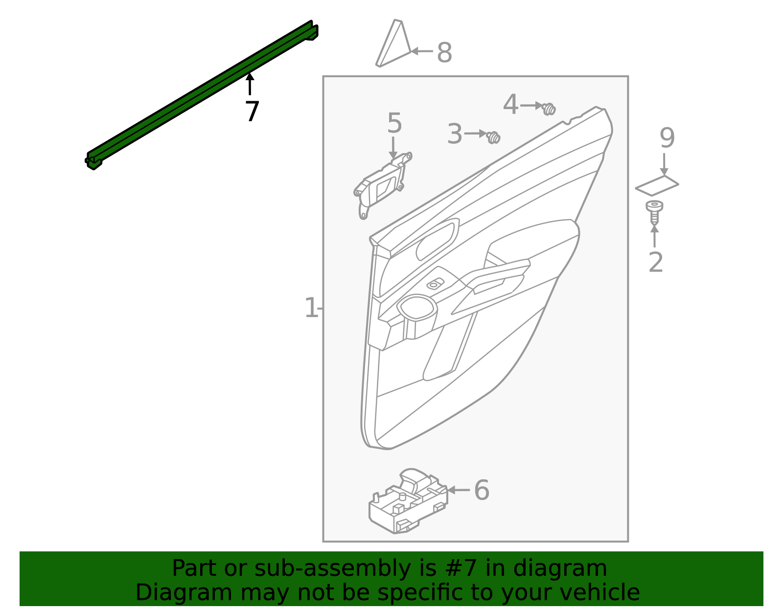 2021-2023 Kia Sorento Belt Weather-Strip 83230-R5000 | TascaParts.com