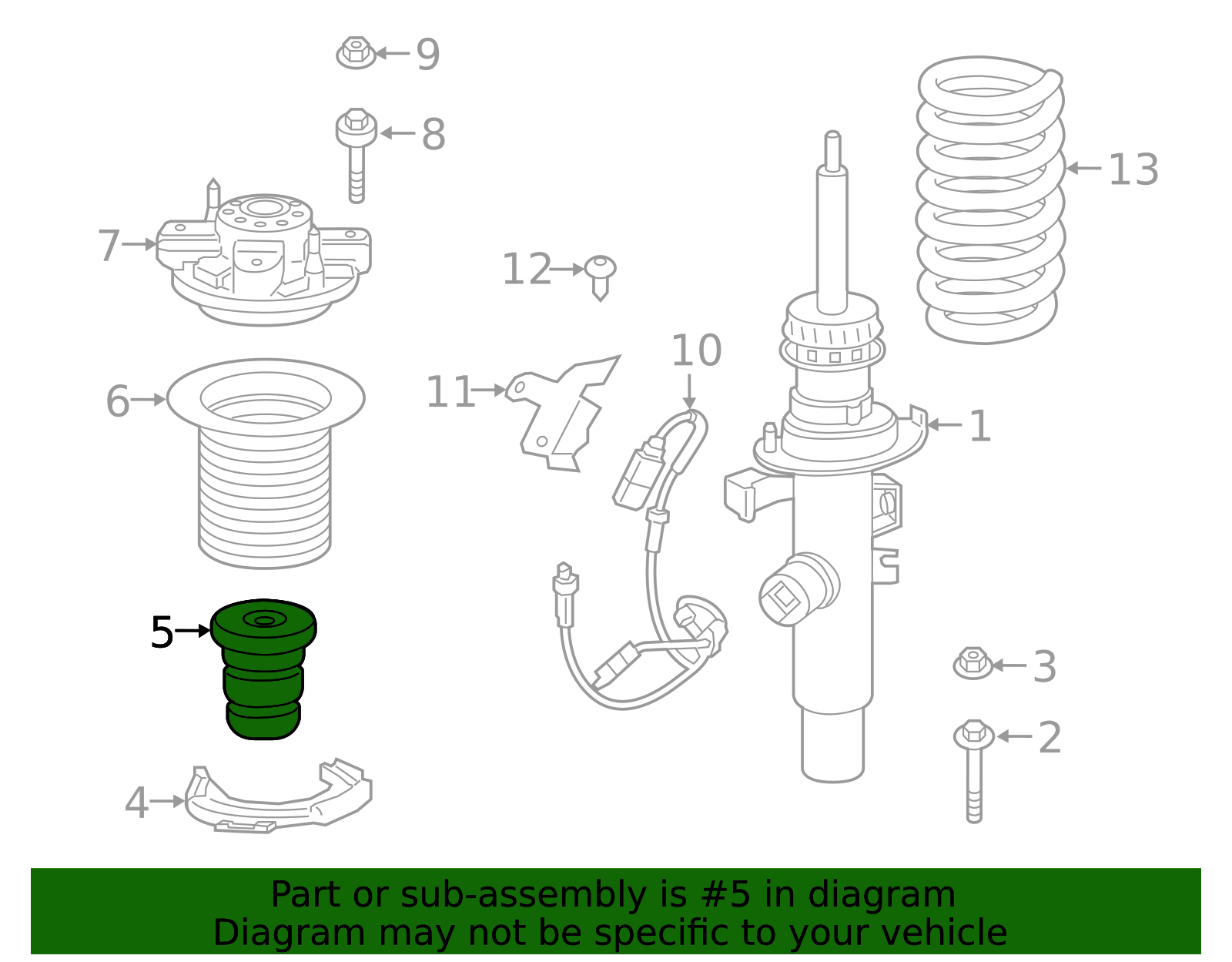 2020-2025 Toyota GR Supra Strut Bumper 48331-WAA03 | Toyota San Diego Parts