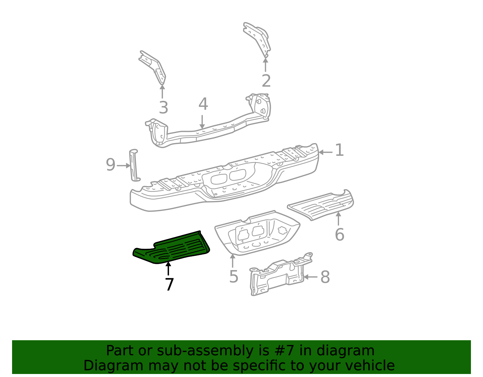 2000-2006 Toyota Tundra Center Plate Outer Plate 52164-0C010 | MotorMotor