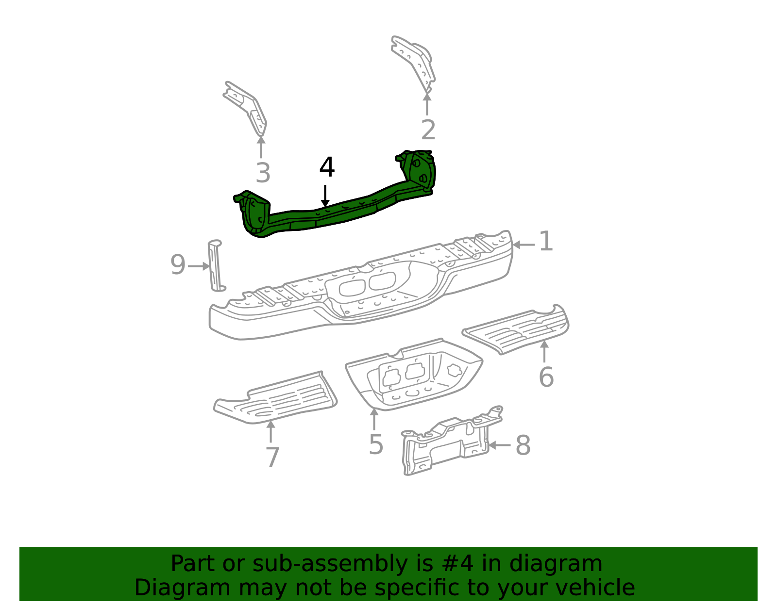52043-0C030 - Reinforcement - 2003-2006 Toyota Tundra | Nucar Toyota of ...
