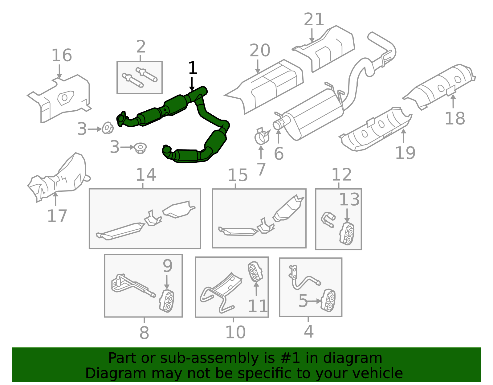 ac2z5f250a - Ford Catalytic Converter | Levittown Ford Parts