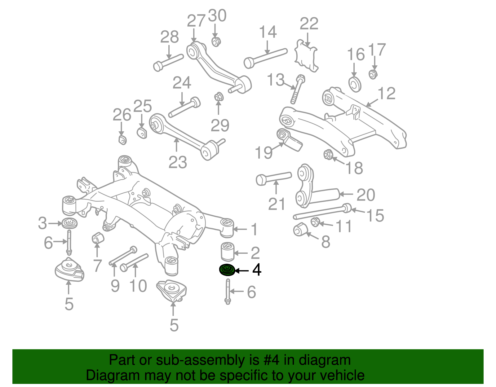 1997-2003 BMW Suspension Cross-Member Stopper 33-31-1-093-936 | BMW OEM ...