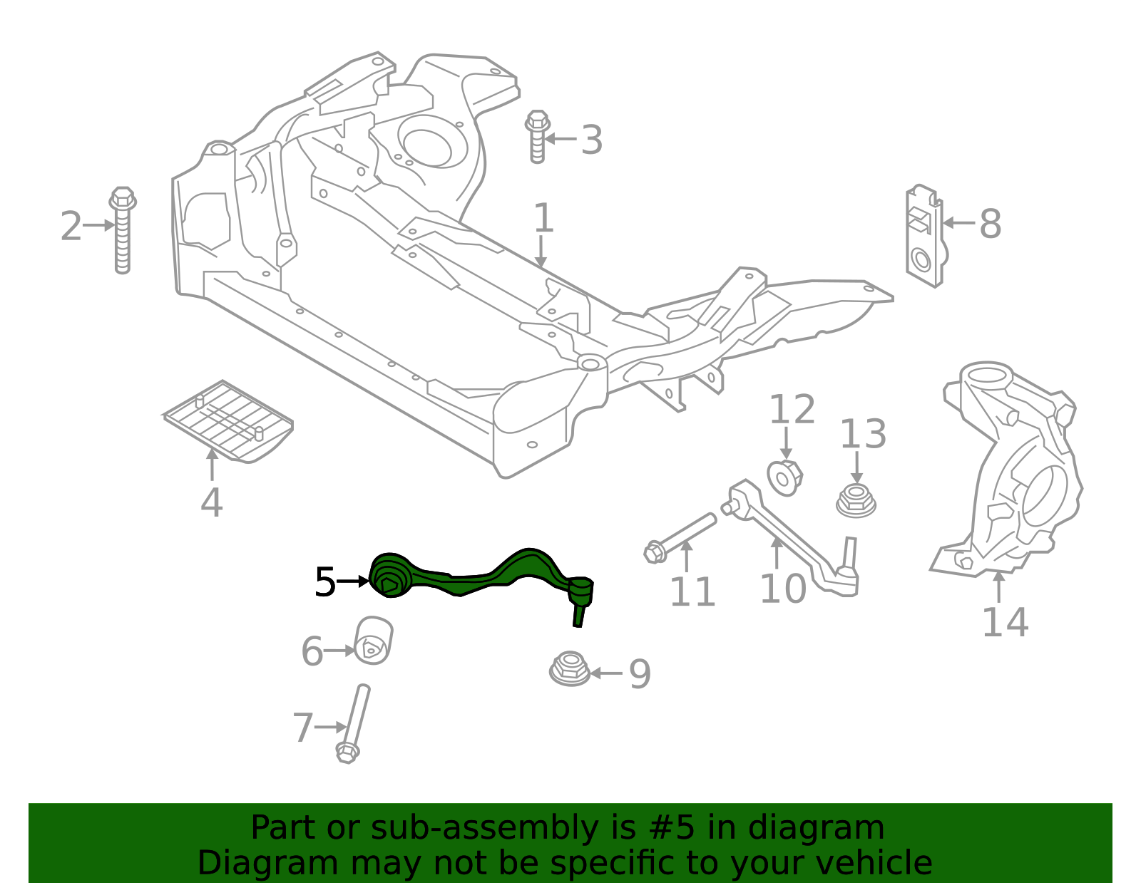 31-12-2-409-598 - Front Control Arm 2013-2015 BMW X1 | BMW Auto Parts ...