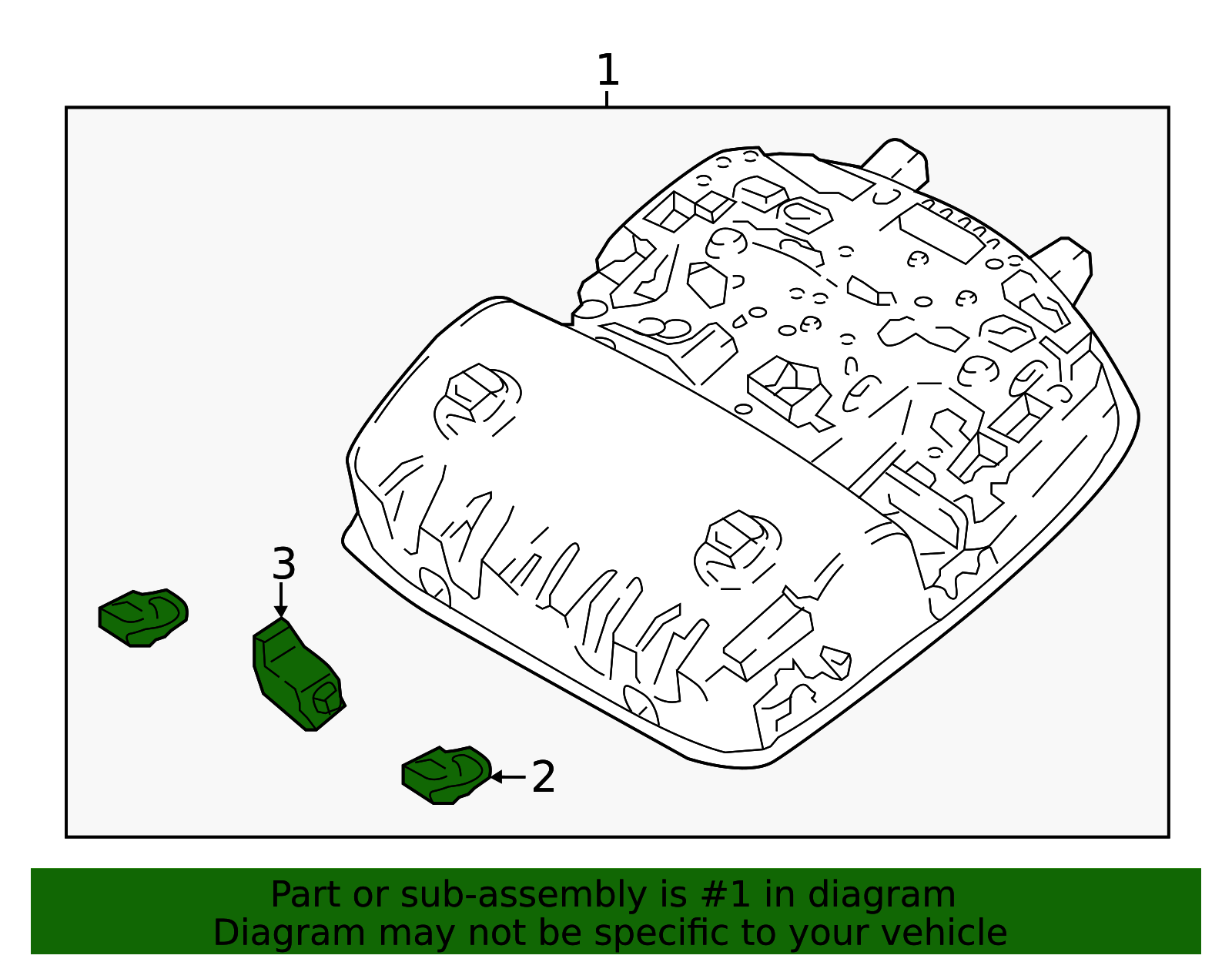 Hyundai - 92800-AA040-LS5 - Overhead Console - 2021-2023 Hyundai ...