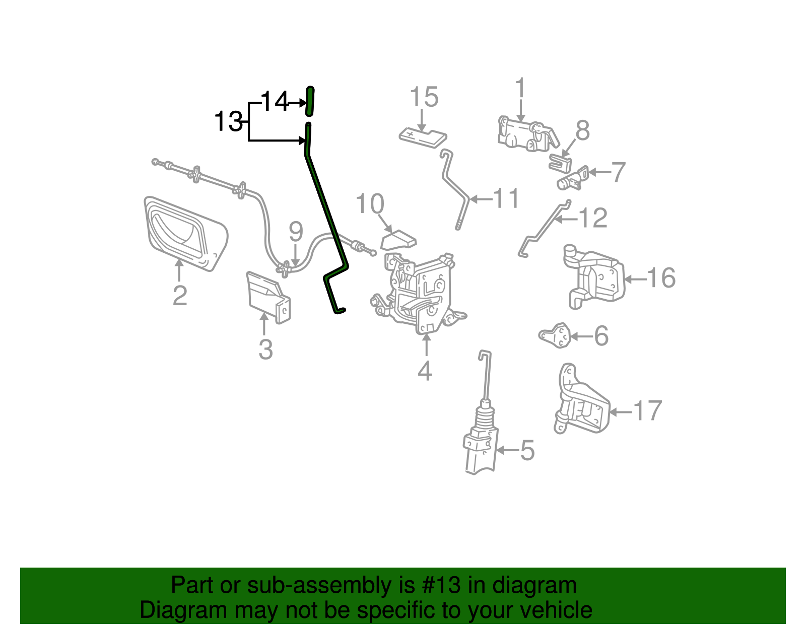 Genuine OEM Ford Part - Control Rod F37Z-1021853-A | Genuine OEM Ford ...