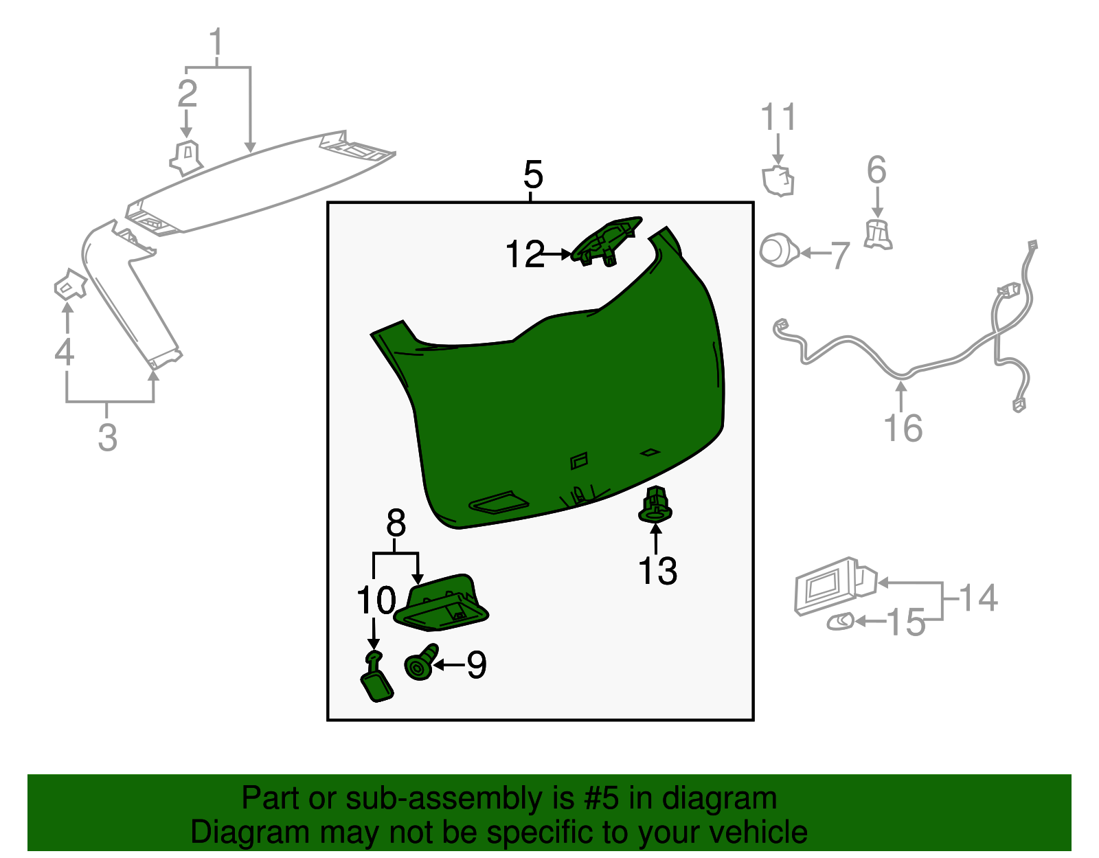 20966766 - Lower Trim Panel - 2010-2016 Cadillac SRX | Buy GM Parts