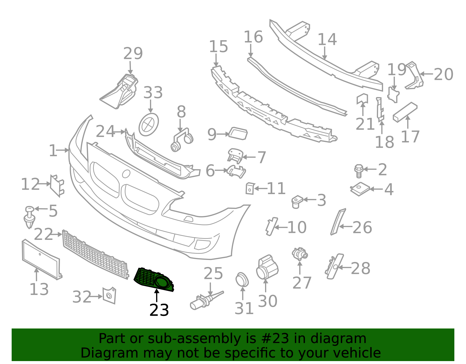 51-11-8-059-001 - Outer Grille 2014-2016 BMW | BMW Mini Parts Depot
