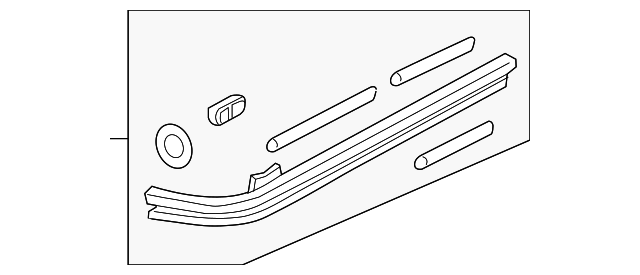 72540-THR-A01 - 2018-2024 Honda Odyssey - Rail Assembly R Slide Door ...