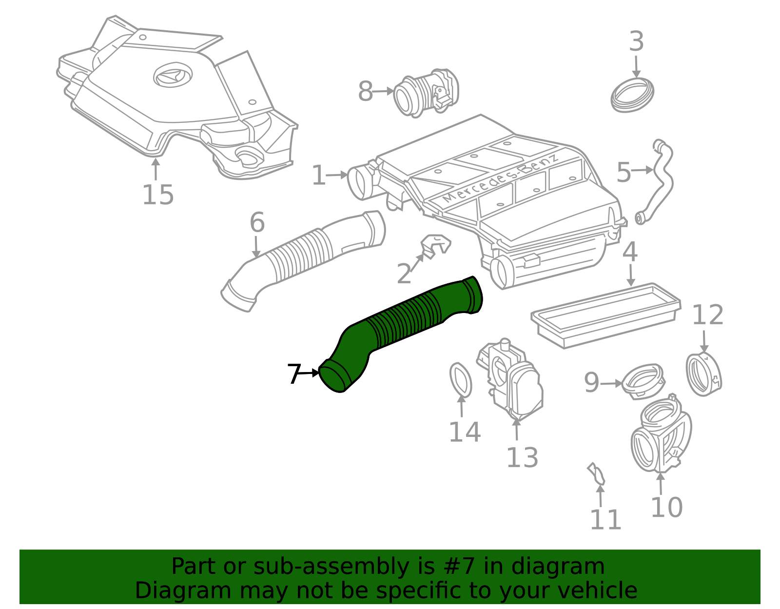 113-094-22-82 - High-Quality Engine Air Intake Hose for 2003-2006 ...