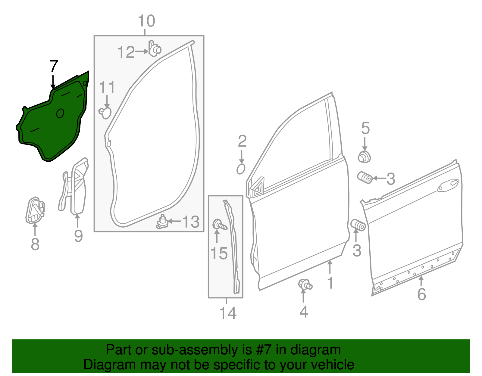 72361-TG7-A01 - 2016-2025 Honda - Seal L Front Door Hole | Honda Parts ...