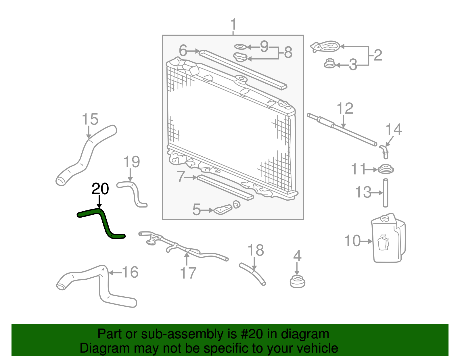 25213-P76-305 - 2000-2002 Honda Odyssey - Hose (345MM) (Atf) | All Discount Parts Store