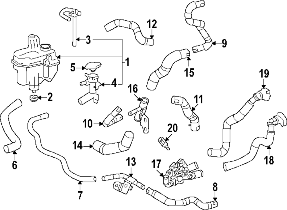2023-2025 Toyota Corolla Cross By-Pass Hose 16281-F2190 | MotorMotor