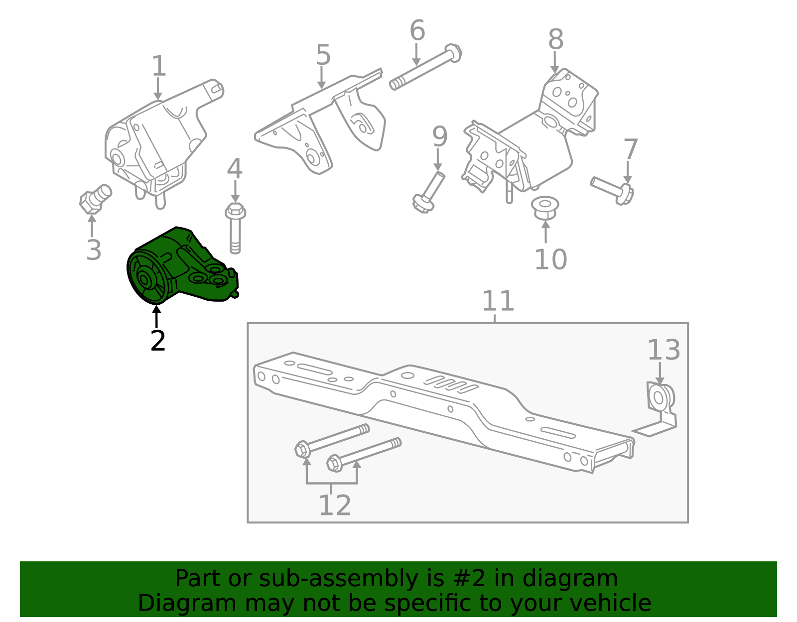 Mount | BL3Z-6038-C | Walls' Ford Parts