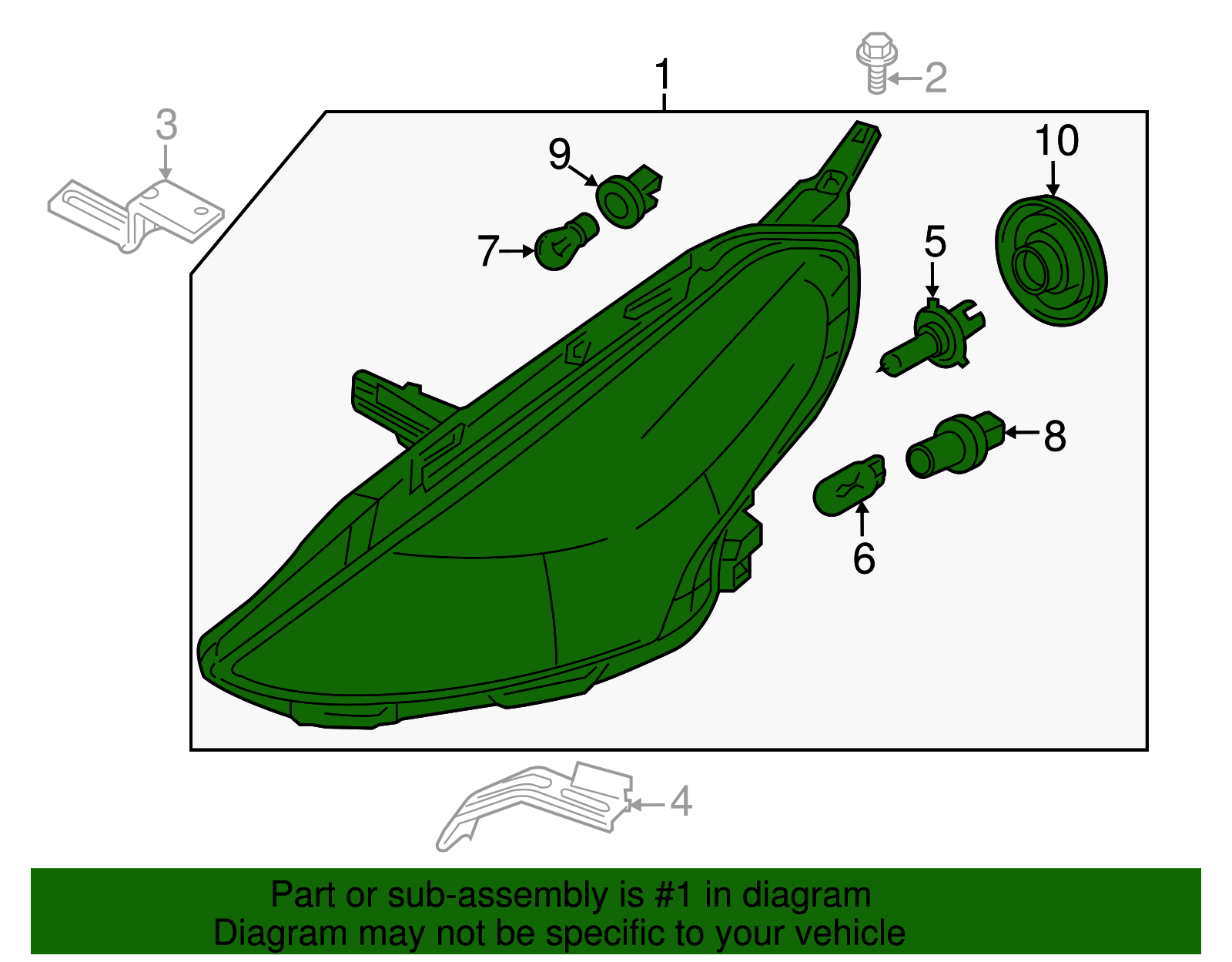 2015-2019 Nissan Versa Composite Assembly 26010-9KK0A | Bill Kay Nissan ...