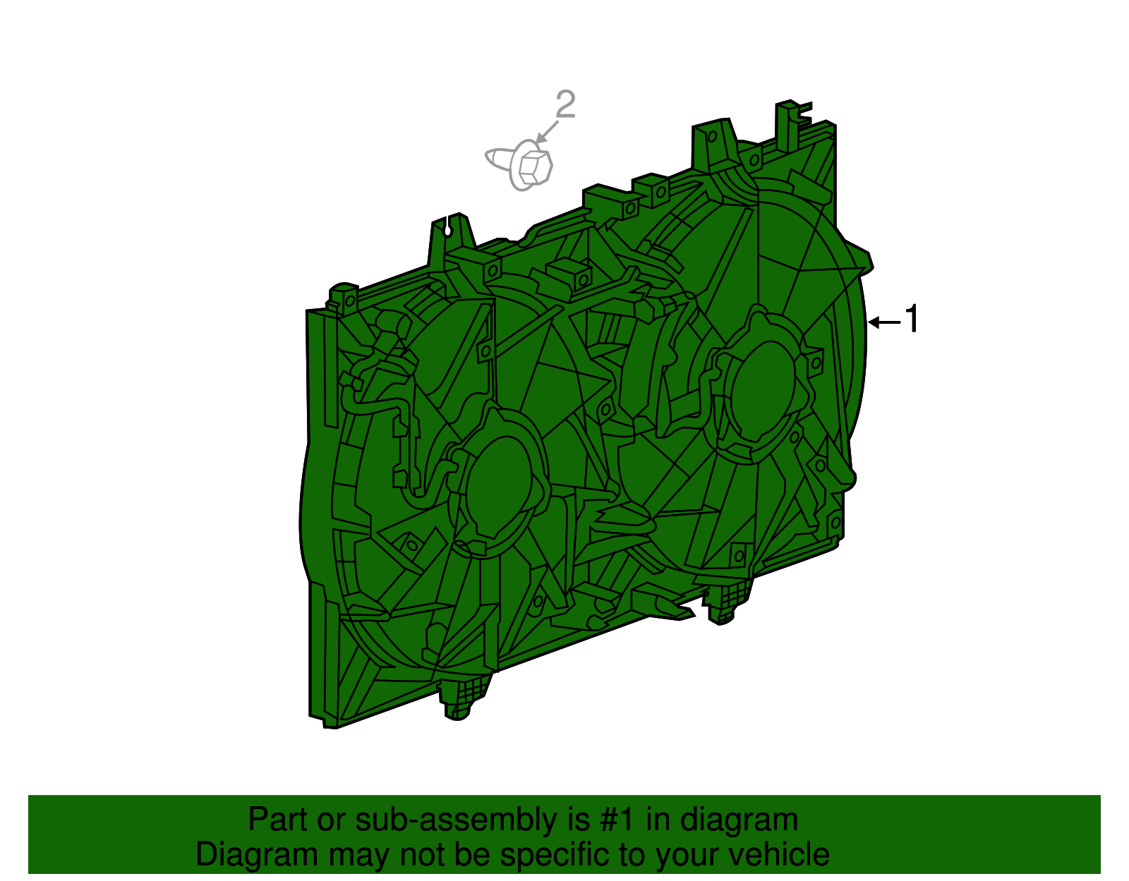 Genuine Fan Assembly - 21481-4BC0A | NissanParts.cc | Nissan Parts Store
