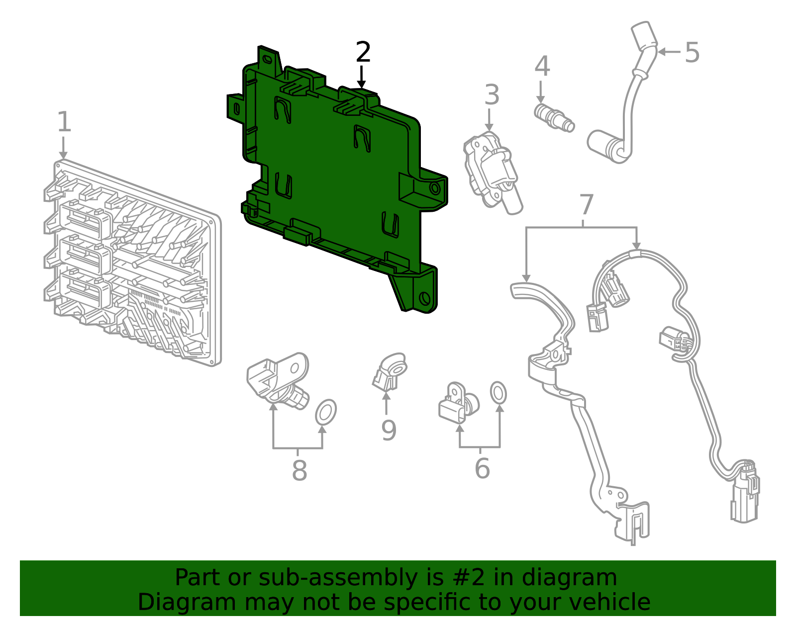 Engine Control Module Bracket 84268449 | Shop Matick Buick GMC