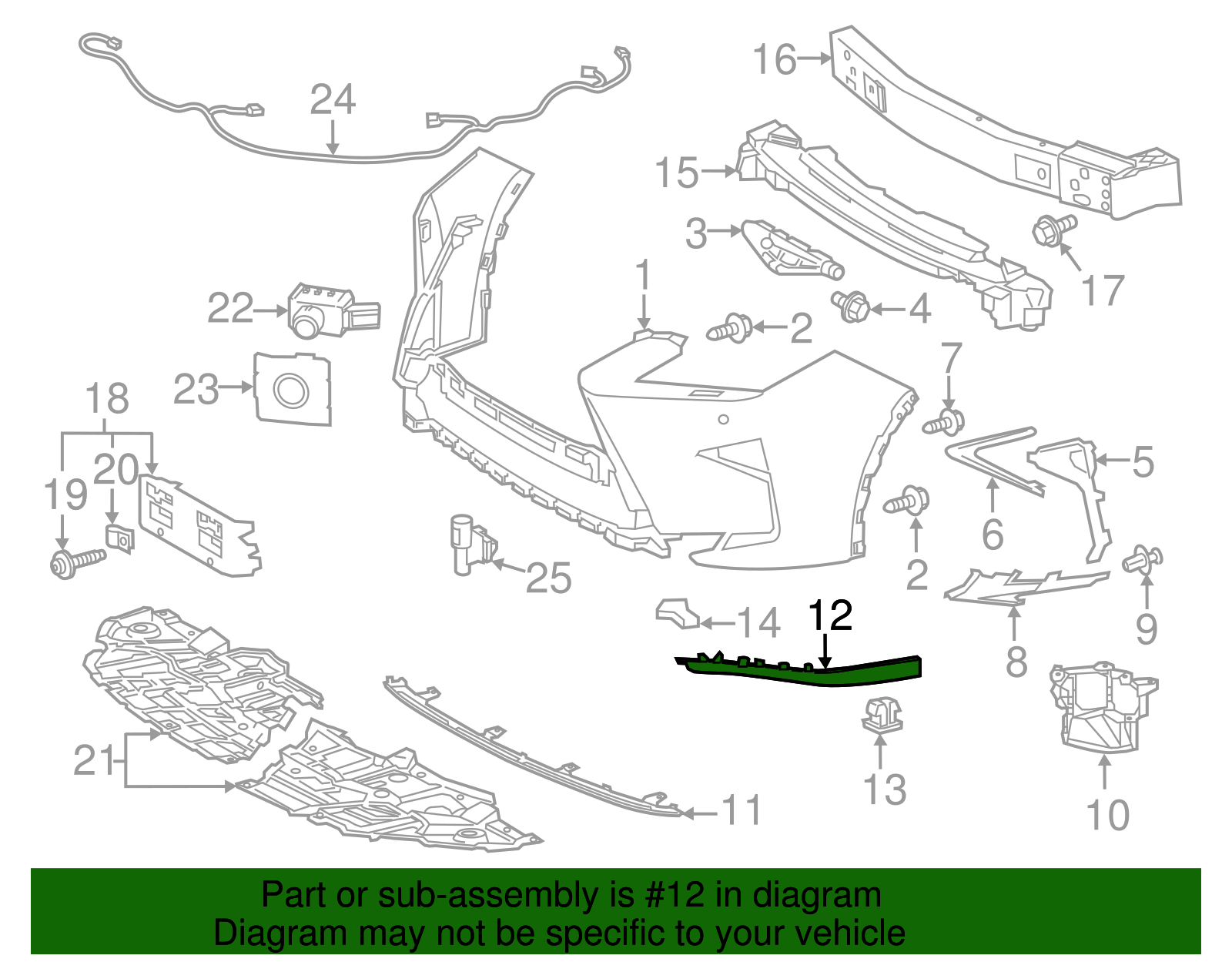 52438-0E010 - Side Spoiler 2016-2022 Lexus | Lexus Parts Outlet