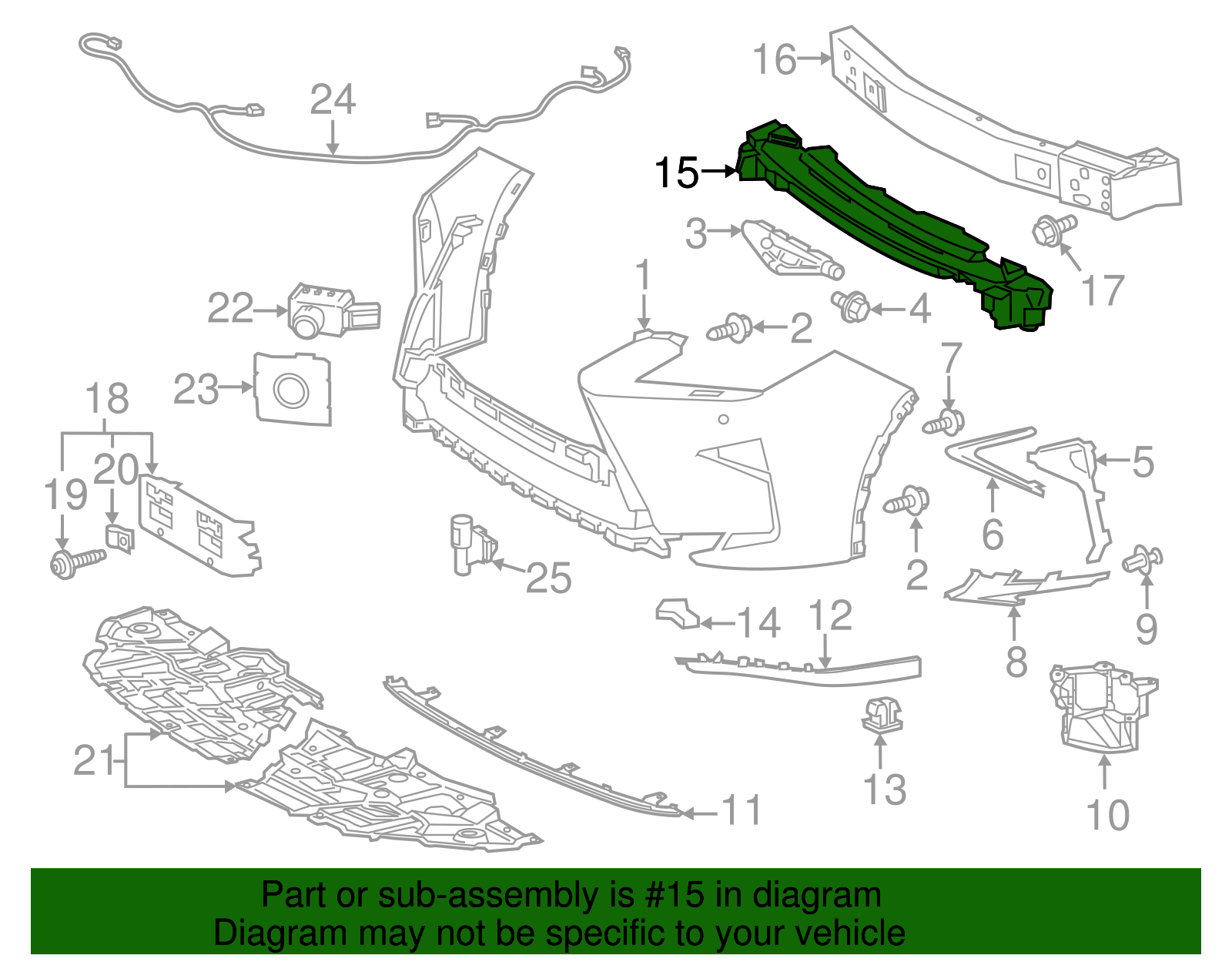 2016-2019 Lexus Absorber 52611-0E110 | OEM Parts Online