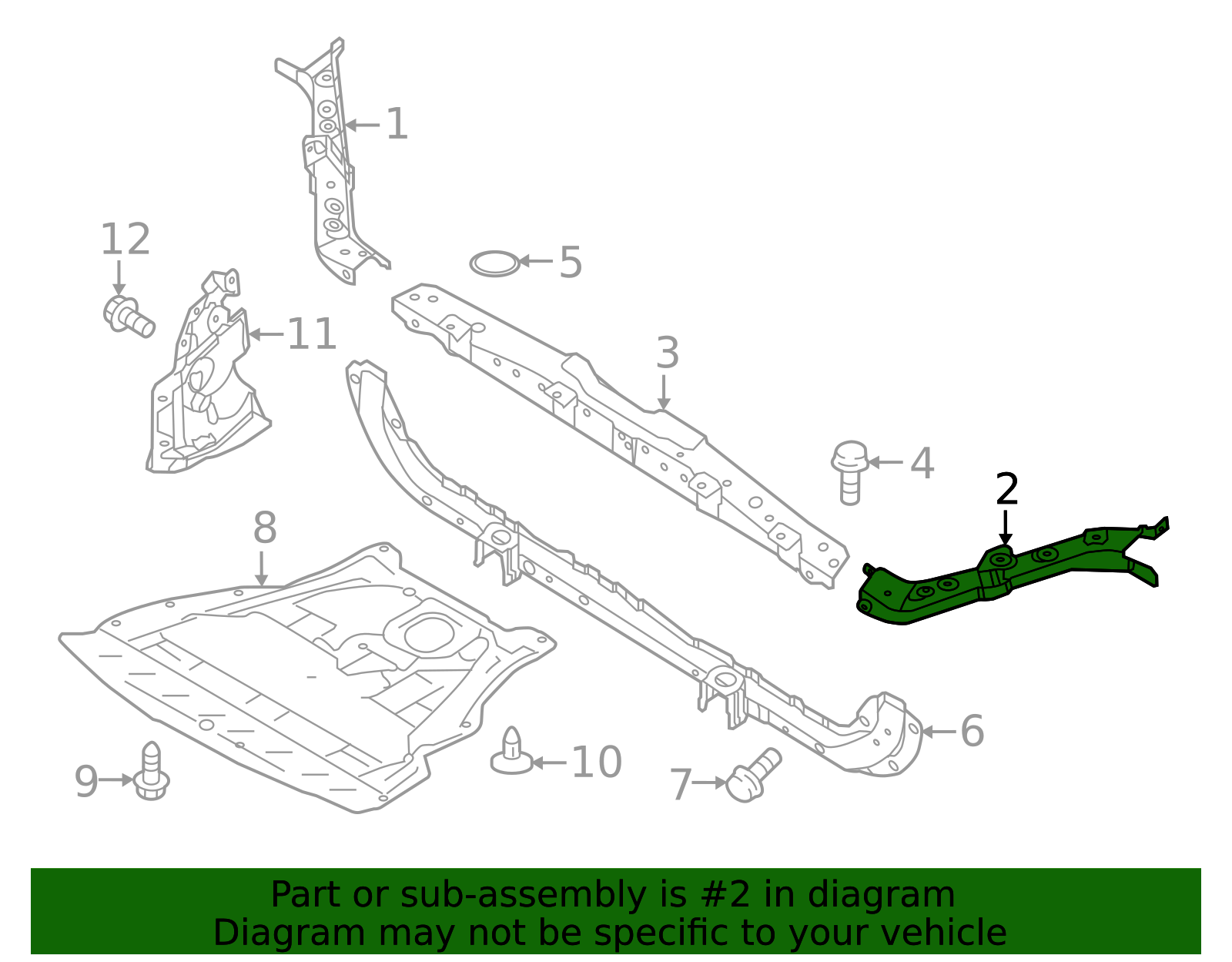F2521-DF3EA - Outer Support 2017-2023 Nissan | Nissan Wholesale Direct