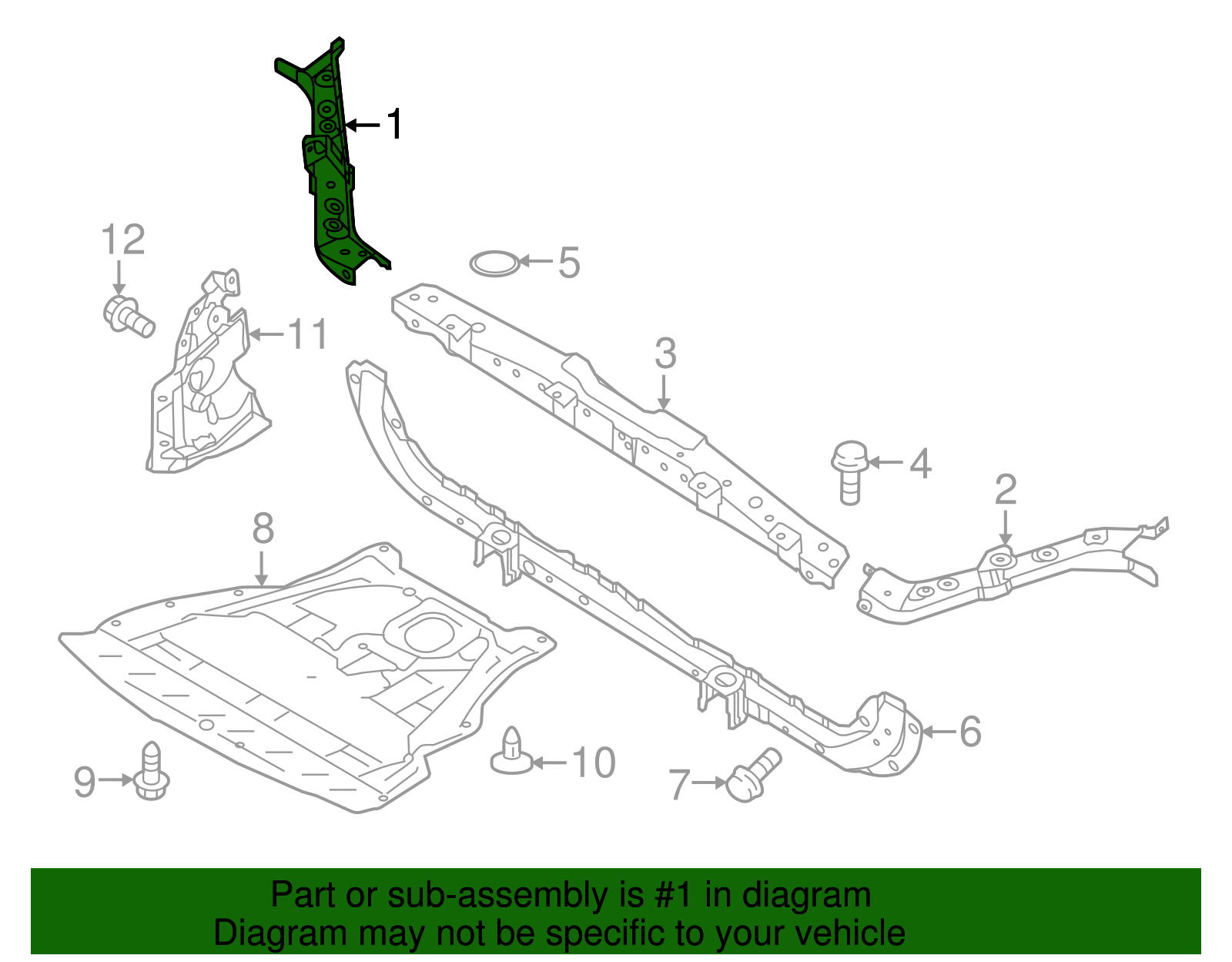 2017-2023 Nissan Outer Support F2520-DF3EA | Nissan Parts Central