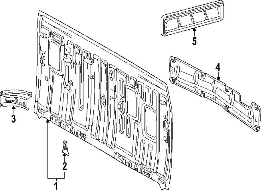 2024-2025 Toyota Tacoma 2024 Toyota Tacoma - Back Panel 64101-AK020 ...