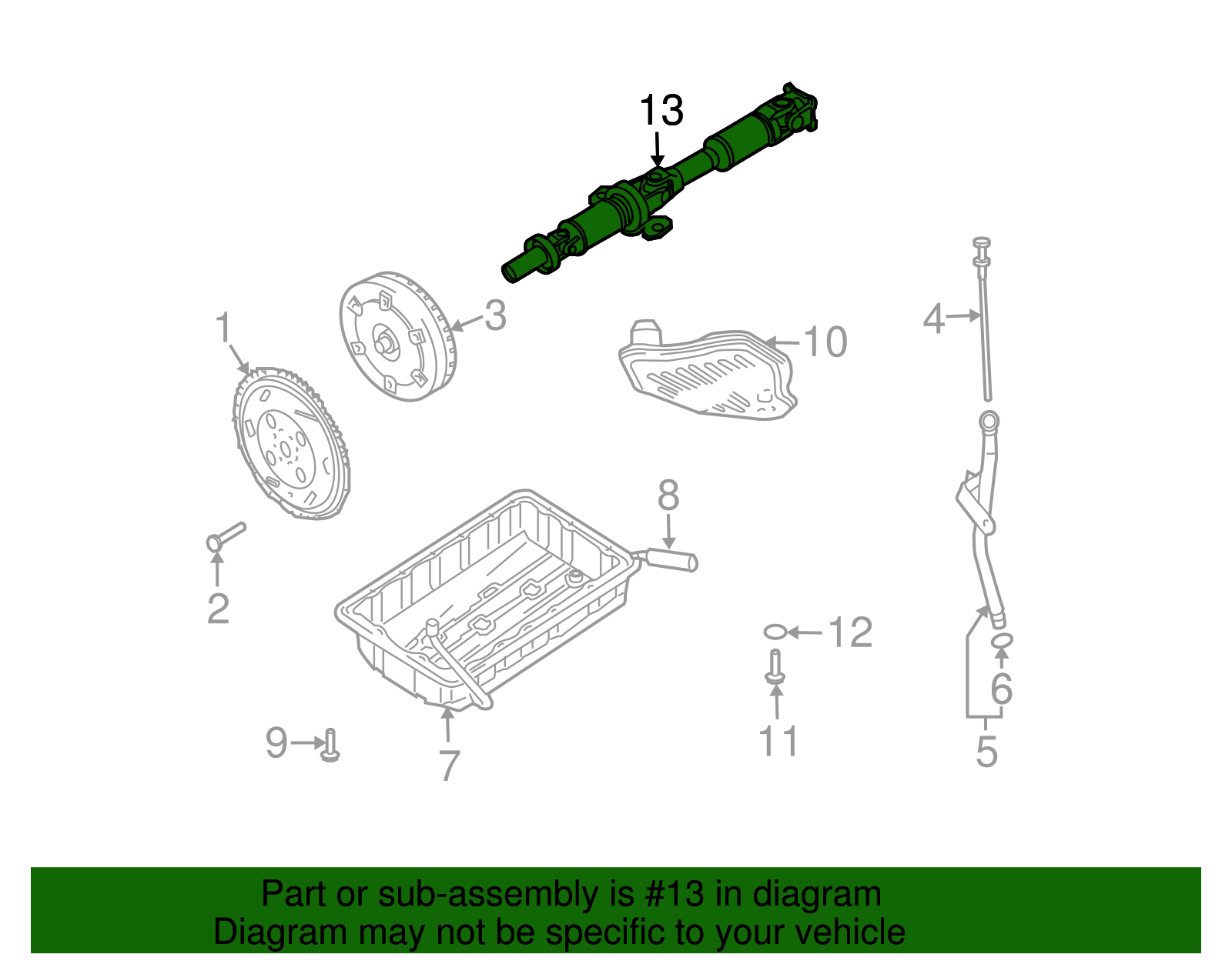 49100-3E951 - Drive Shaft Assembly 2007-2009 Kia Sorento | Genuine Kia ...