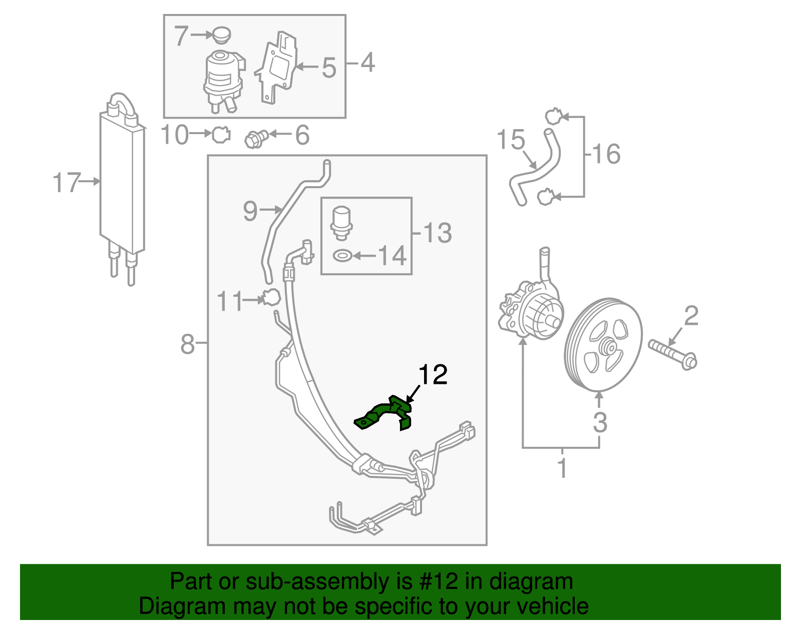2020-2021 Nissan TITAN XD Return Hose Lower Bracket 49730-EZ60A ...