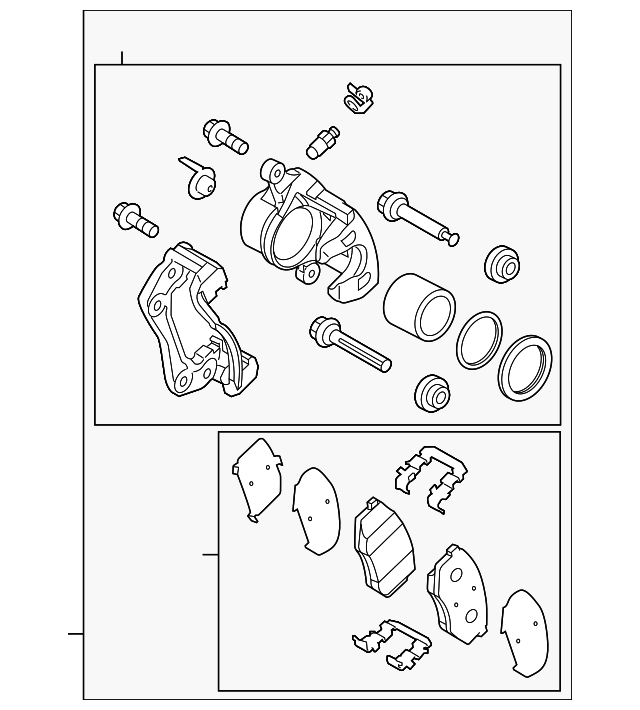 58180-4CA50 - Disc Brake Caliper 2015 Kia Optima | Kia.Parts Store