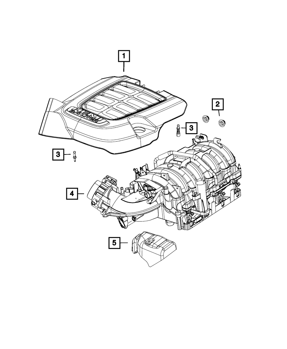 2014-2025 Ram Engine Cover 04627495AC | Mopar eStore
