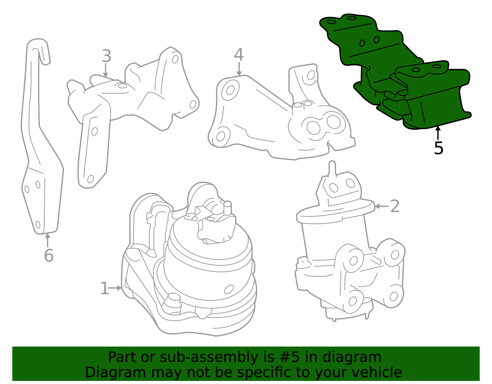2024-2025 Toyota Tacoma Rear Mount 12371-F0300 | MotorMotor