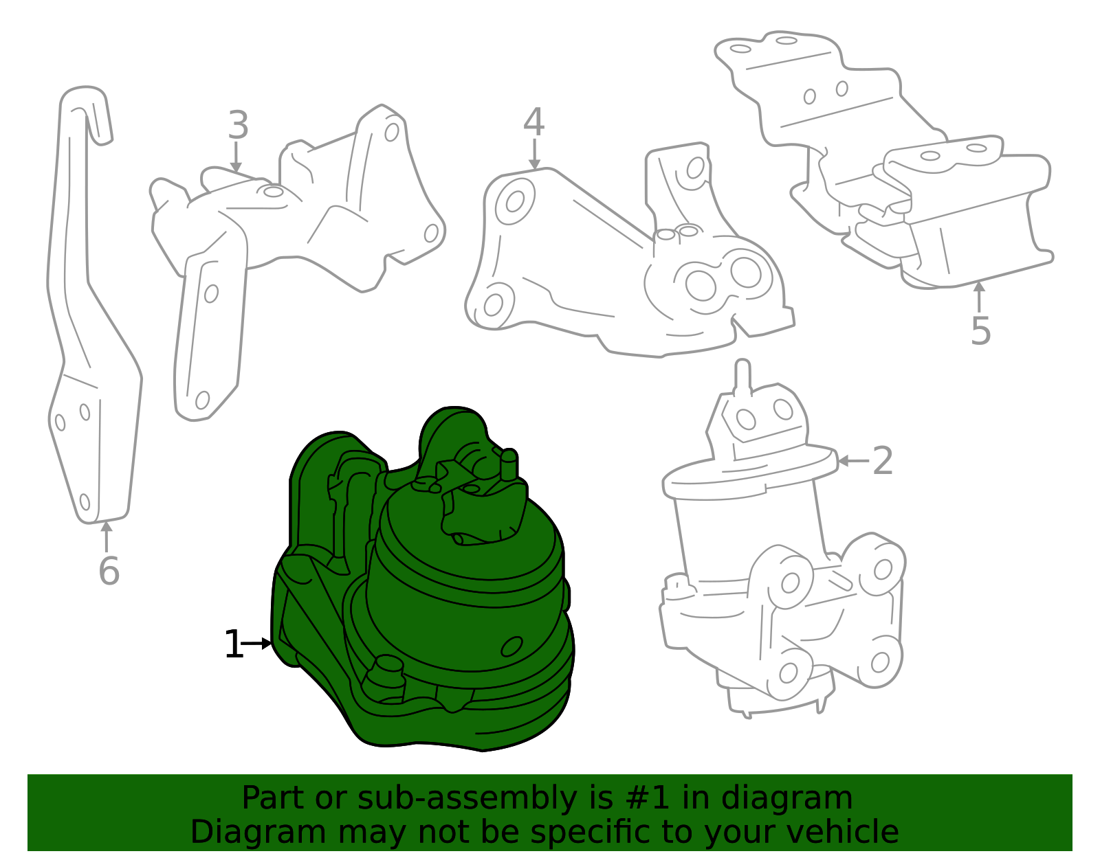 2024-2025 Toyota Tacoma Side Mount 12361-F0260 | MotorMotor