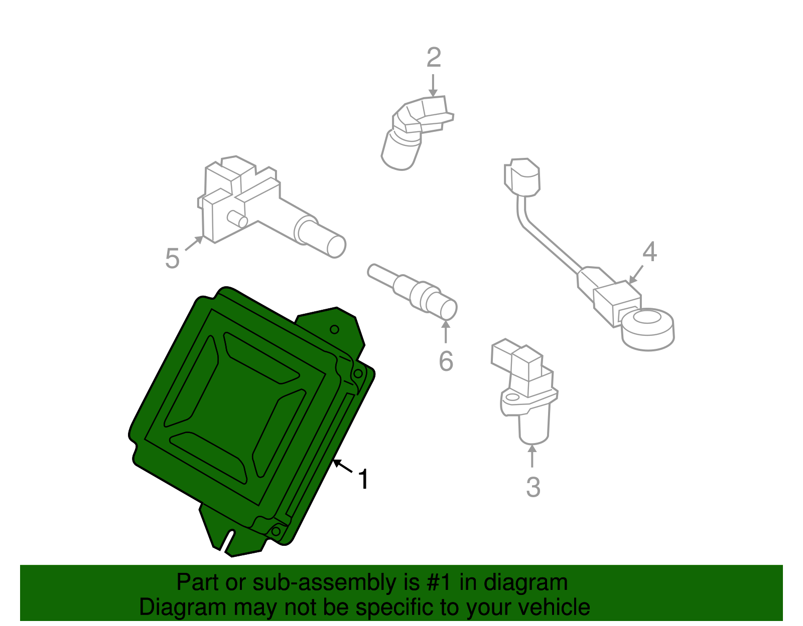 22611BC05A - 2008-2009 Subaru - Engine Control Module (ECM) | OEM ...
