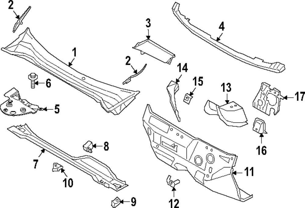 2021-2025 Ford Bronco Sport | Side Reinforced | M1PZ-7802038-A | Walls ...