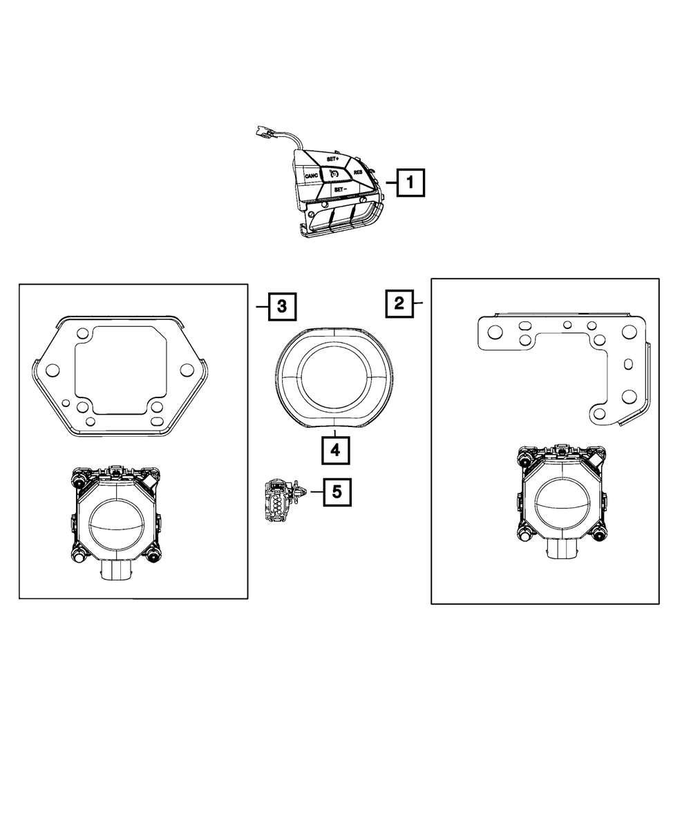 4672628AD - Adaptive Speed Control Module Sensor 2016-2018 Jeep Grand ...