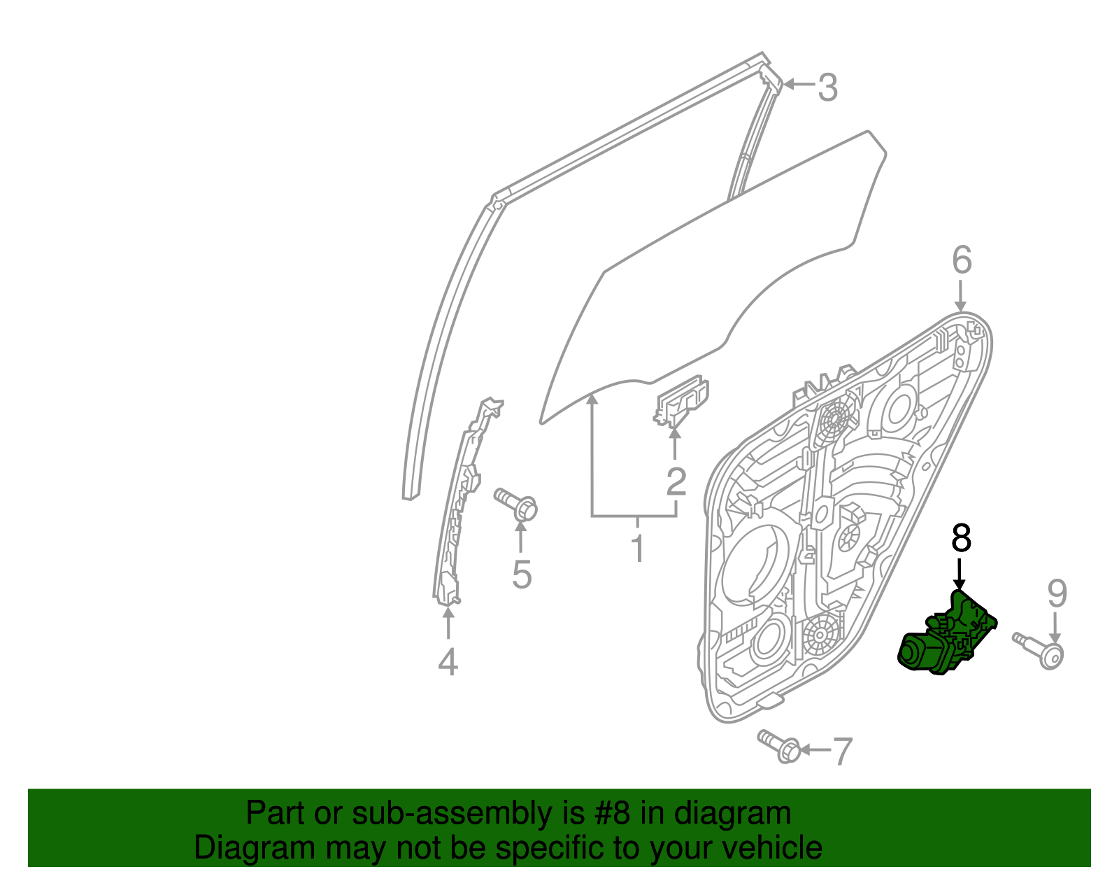 2016-2021 Hyundai Tucson Window Motor 83450-D3000 | OEM Parts Online