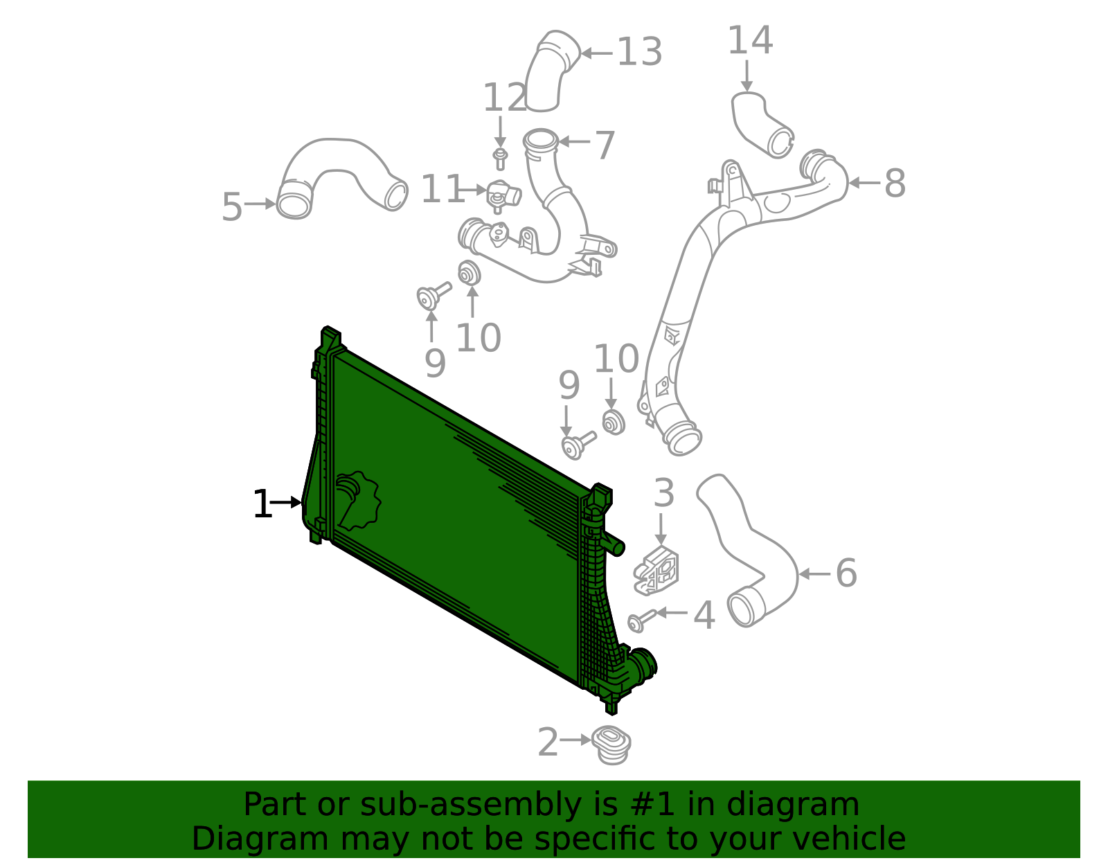 5QM-145-803-D - Inter-Cooler 2019-2025 Audi Q3 | Audi OEM Parts Guy