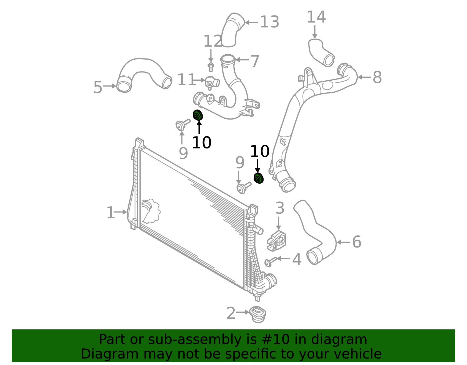 867-129-669 - Genuine Audi Air Pipe Grommet 867129669 OEM 2000-2025 ...
