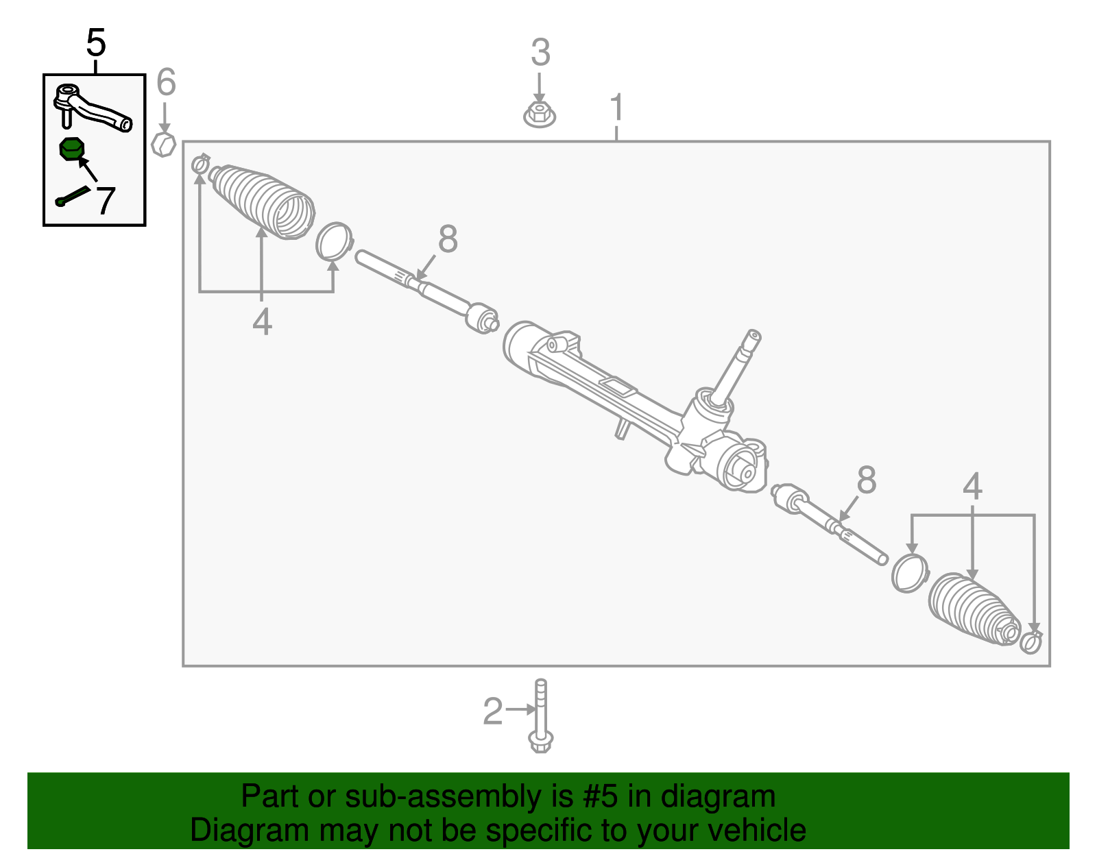 2016-2025 Toyota Outer Tie Rod 45046-49255 | Toyota Parts Center