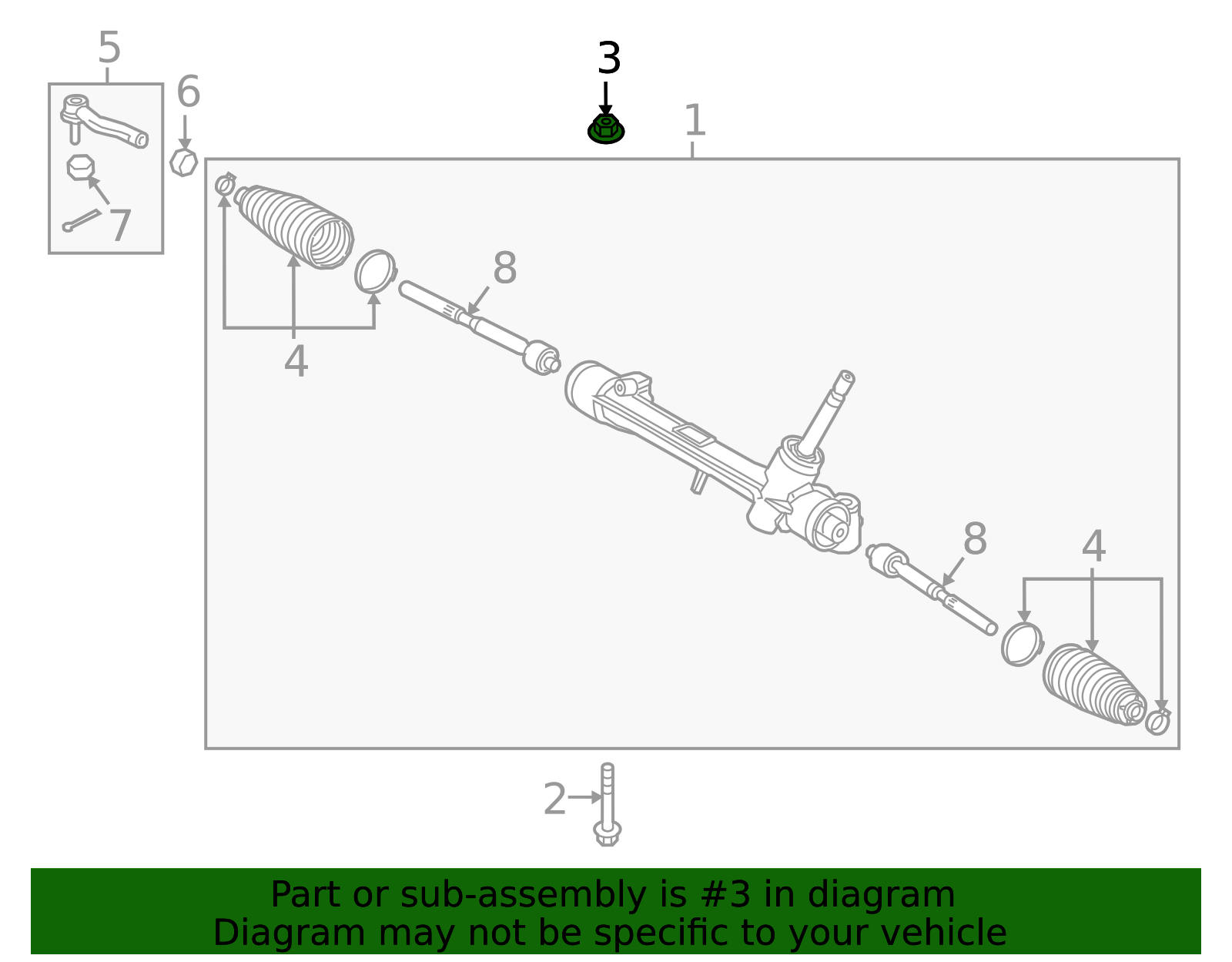 2008-2026 Toyota Rack And Pinion Nut 90177-A0017 | Toyota Parts Center
