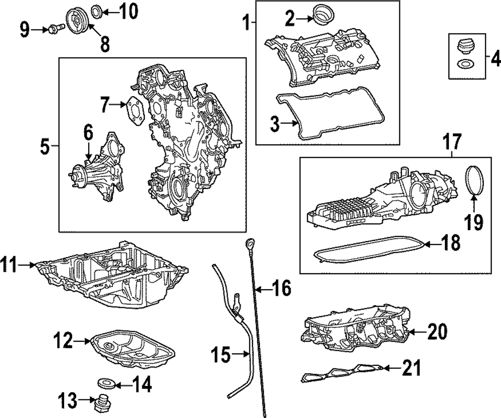 2022-2025 Toyota Timing Cover 11320-F4010 | Toyota Parts Center
