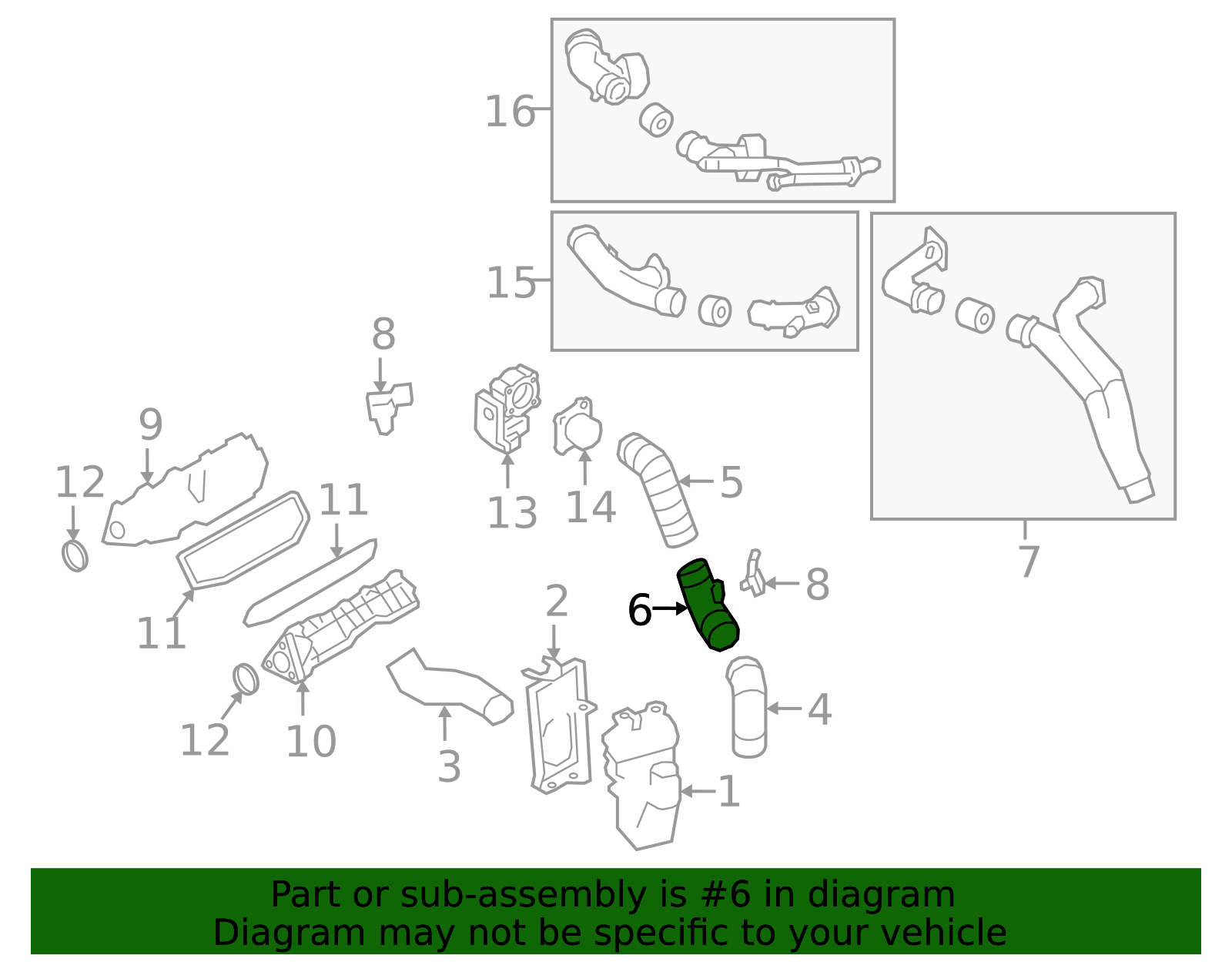 Audi Turbocharger Intercooler Pipe 8W0145737D Turbo System Part ...